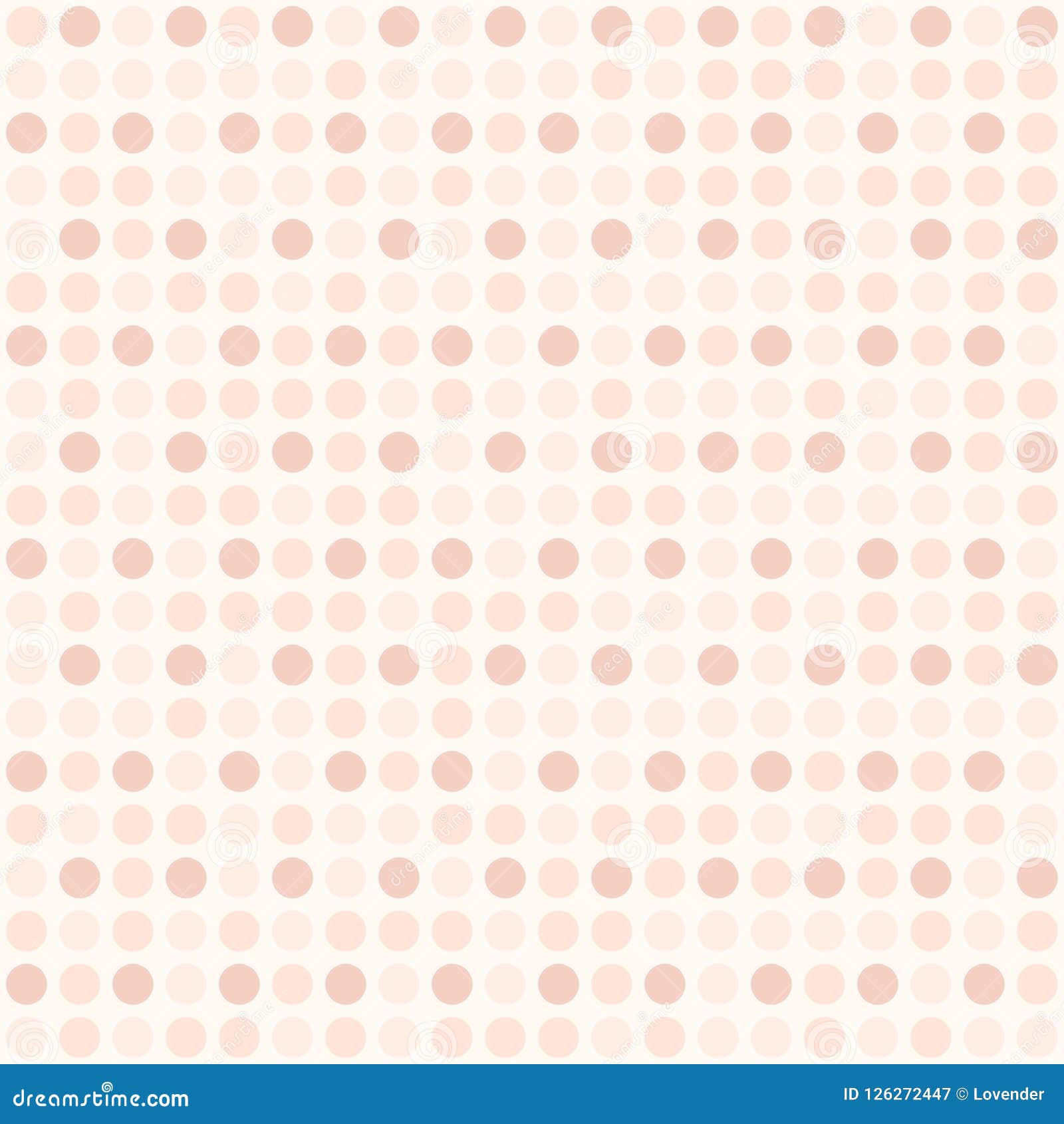 Rose Dot Pattern. Seamless Vector Stock Vector - Illustration of ...