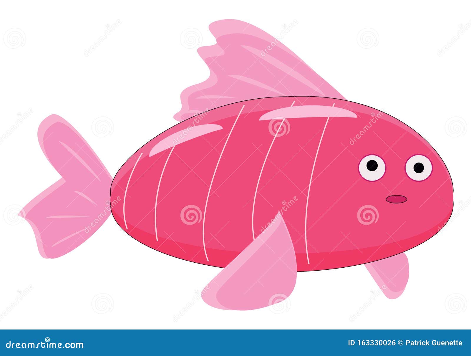 Rose Fish, Sebastes Norvegicus Icon White Cartoon Vector ...