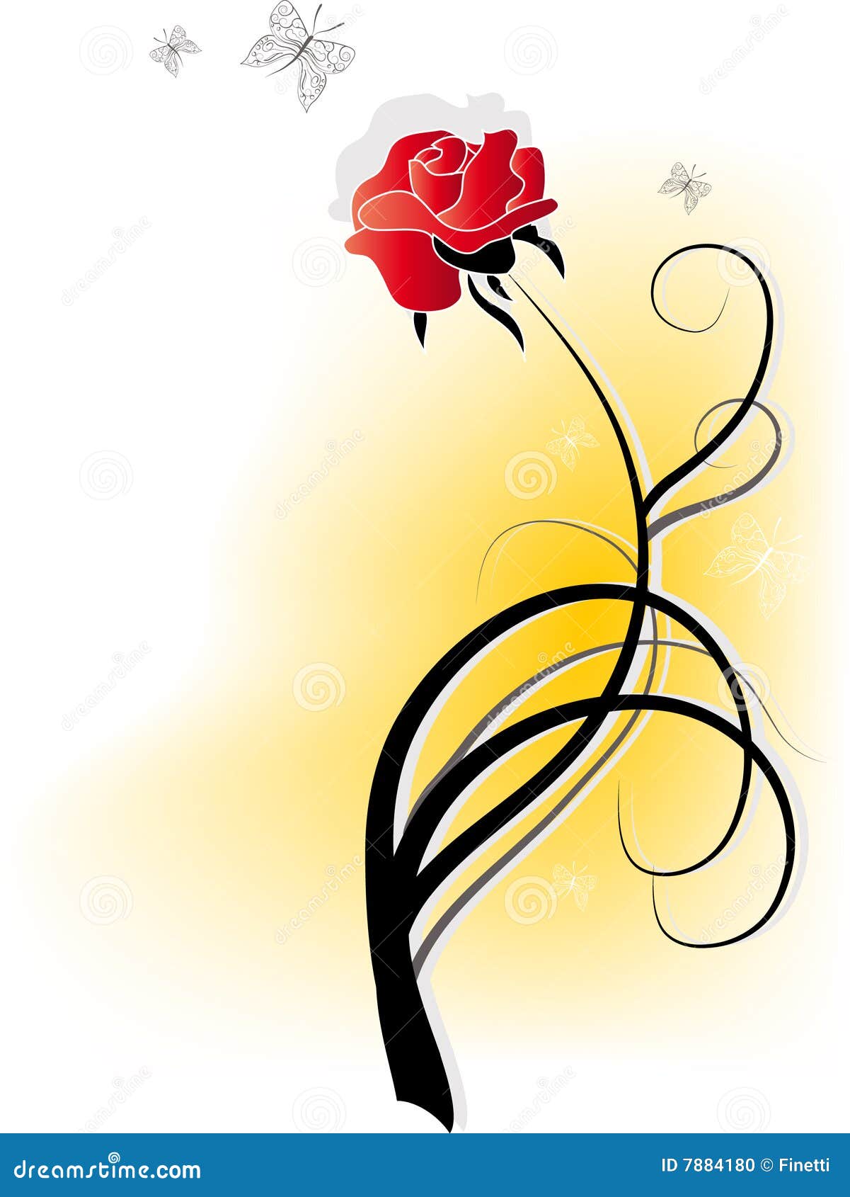 Rose flower stock illustration. Illustration of plant - 7884180