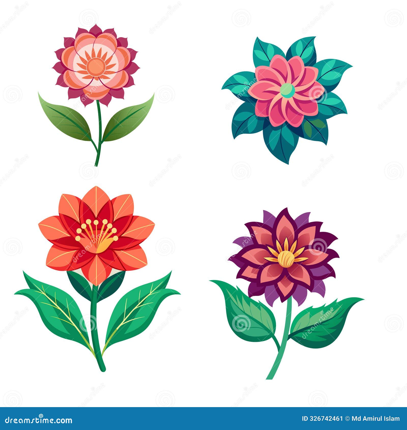 Rose flower carton style stock image. Illustration of herbs - 326742461