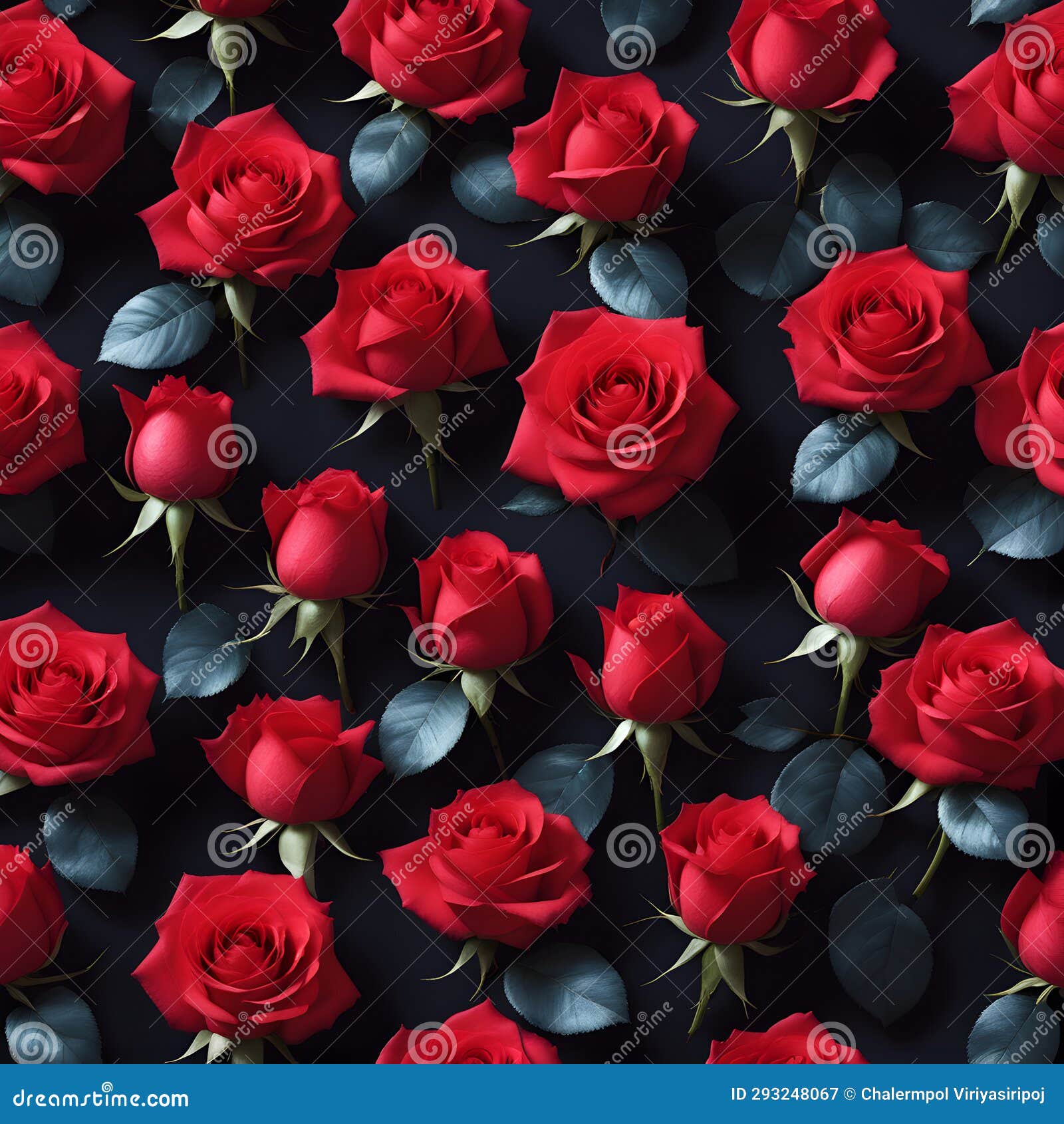 Rose Flower a Dark Background. Stock Illustration - Illustration of ...