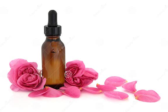 Rose Flower Essence stock image. Image of bottle, remedy - 23603031