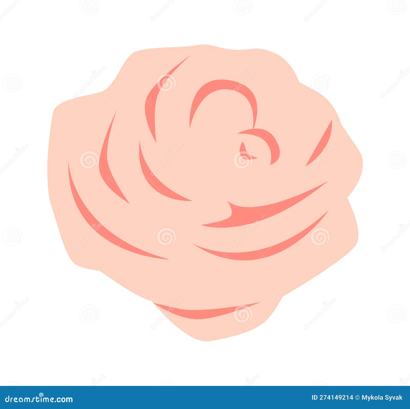Rose Flower Head stock vector. Illustration of design - 274149214