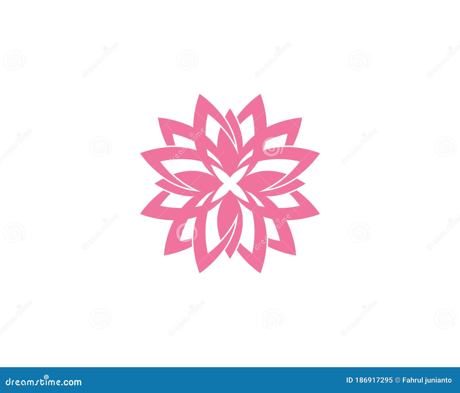 Rose flower Logo Template stock vector. Illustration of decoration ...