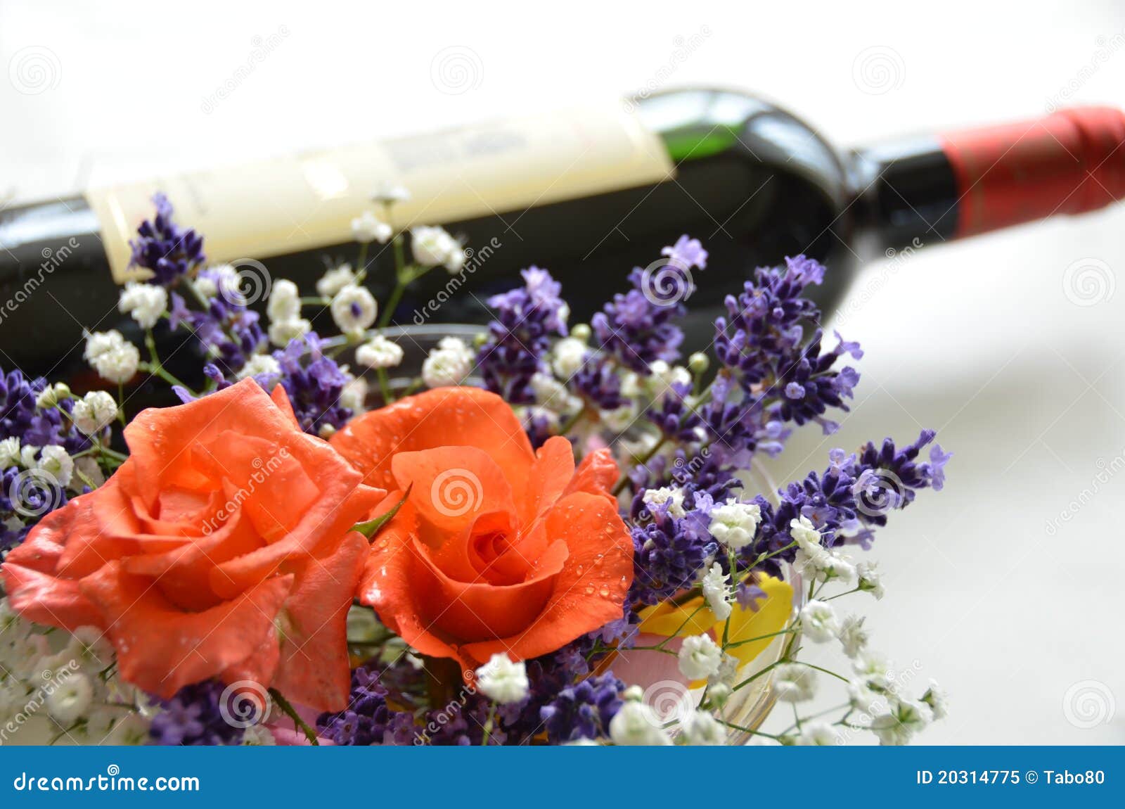Rose flower and red wine stock image. Image of indoor - 20314775