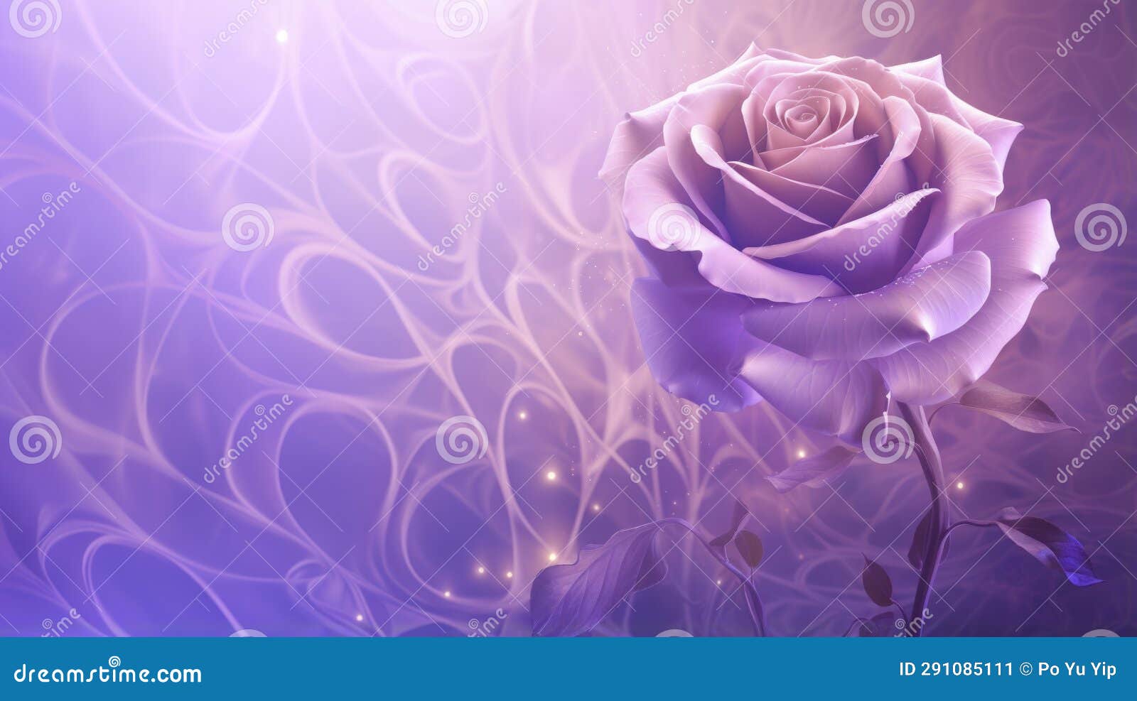 Rose Flowers Frame with Gradient Backlight and Subtle Gold Lines Stock ...