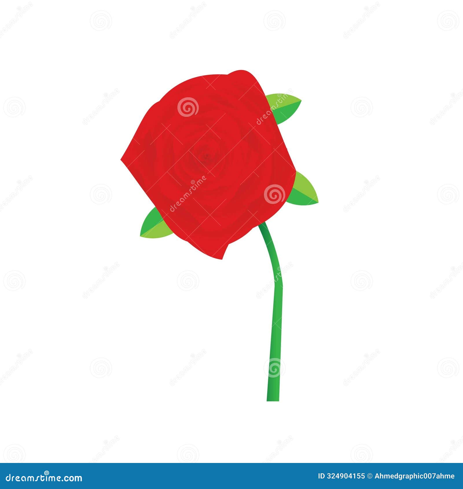 Rose Follower Vector Illustration Design Stock Illustration ...