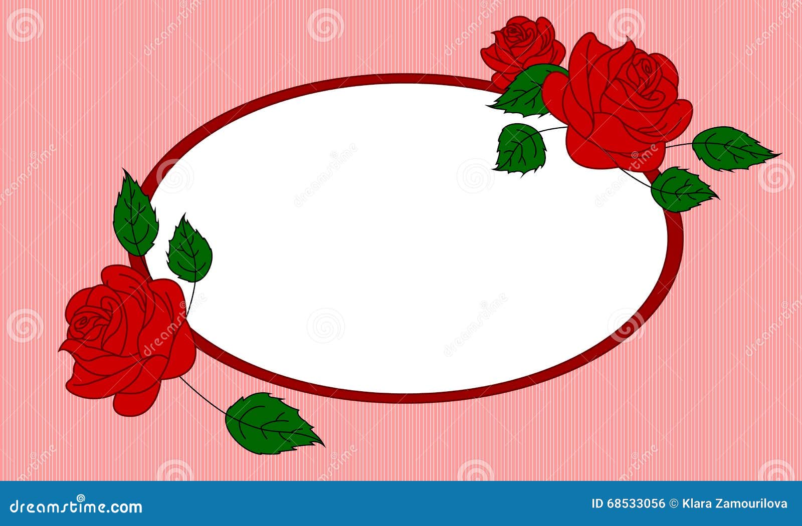 Rose frame illustration stock illustration. Illustration of creative ...