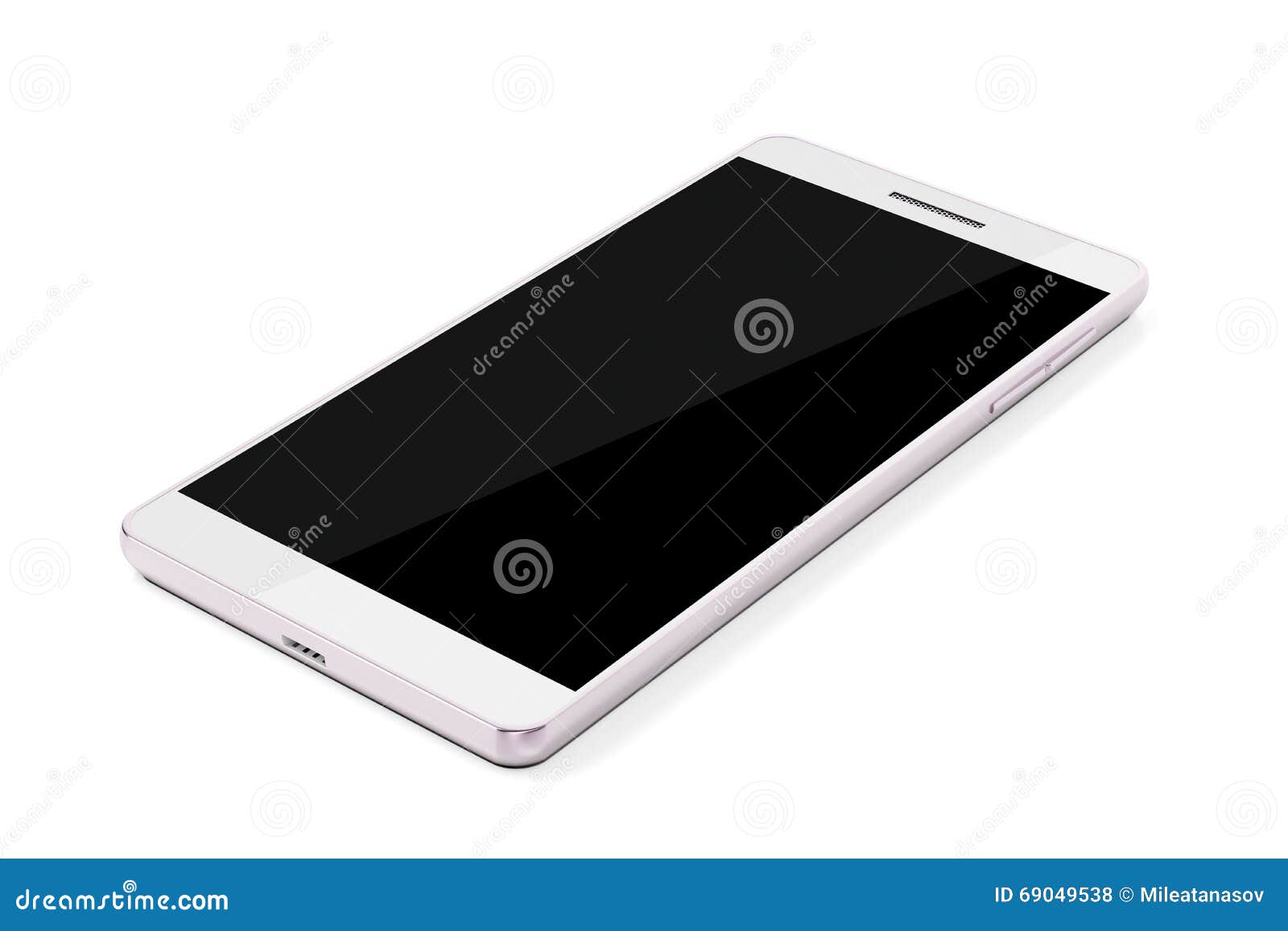 Rose Gold Colored Smartphone Stock Illustration - Illustration of ...