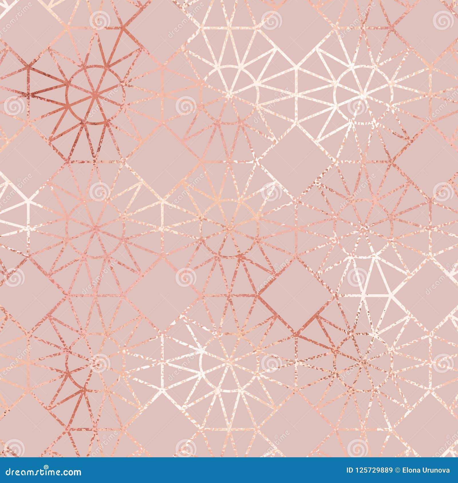 Rose Gold. Elegant Geometric Pattern Stock Vector - Illustration of ...