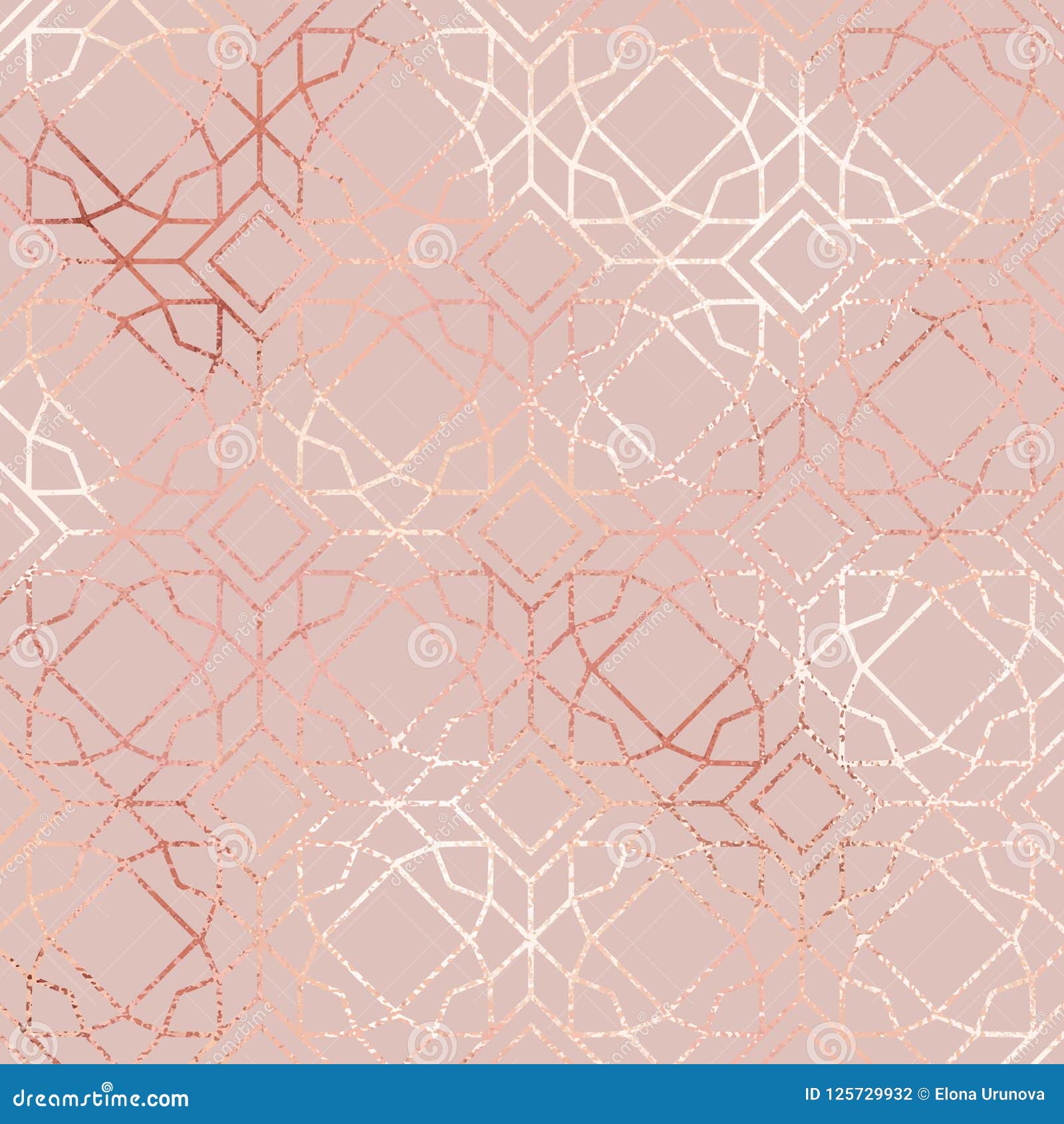 Rose Gold. Elegant Geometric Pattern Stock Vector - Illustration of ...
