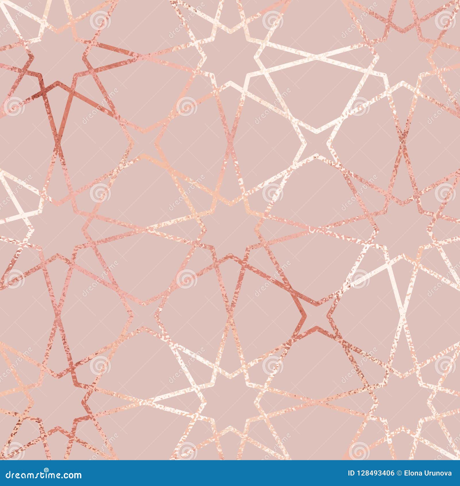 Rose Gold. Elegant Vector Pattern Stock Vector - Illustration of ...