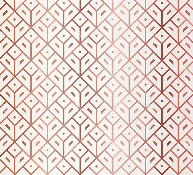 Rose Gold Geometric Pattern Ilustração do Vetor - Ilustração de ...