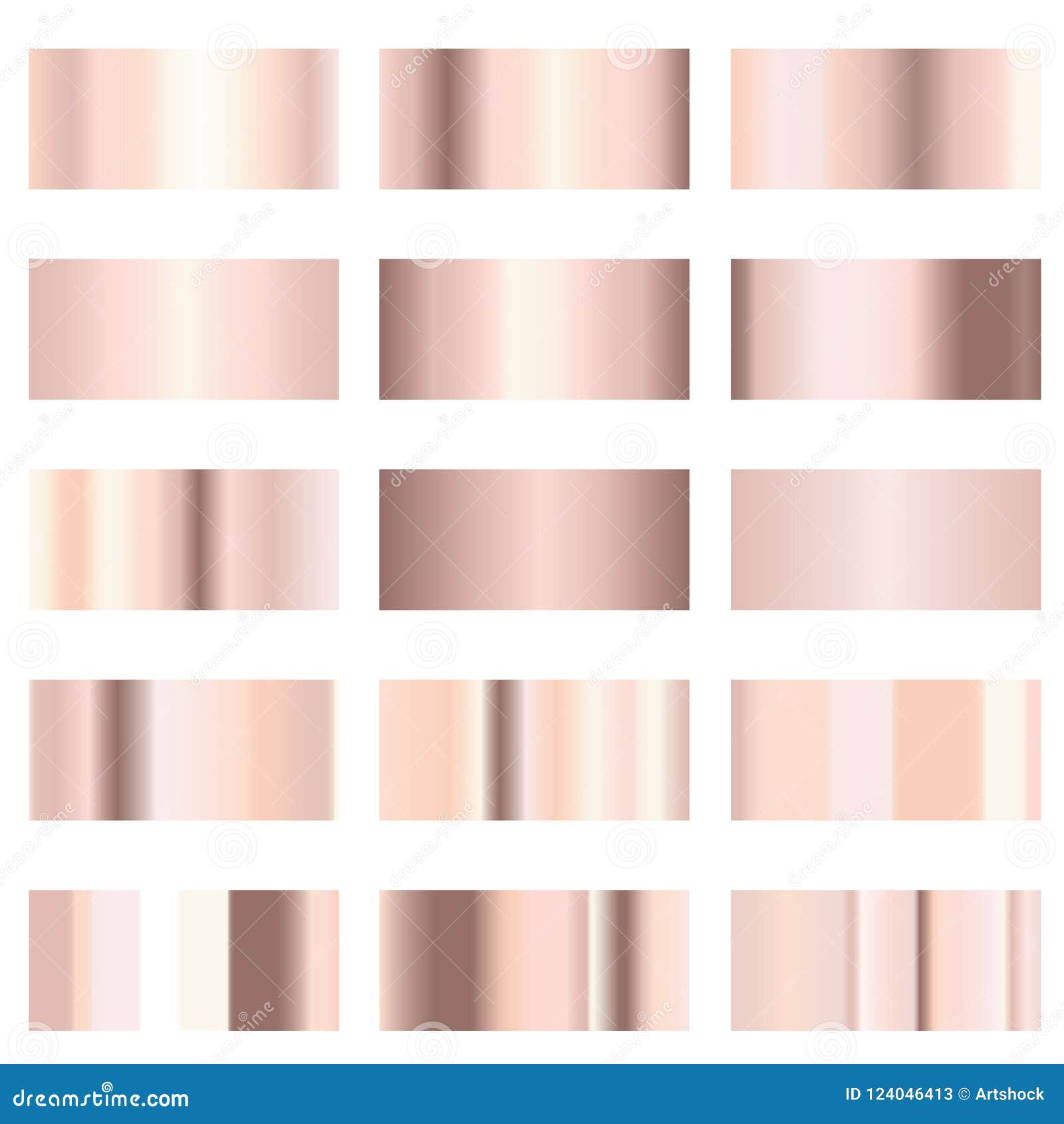Rose gold gradient stock vector. Illustration of smooth - 124046413