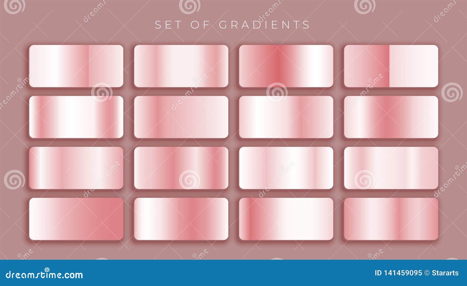 Metallic Gradients. Shiny Silver Gradient, Platinum And Steel Metal ...