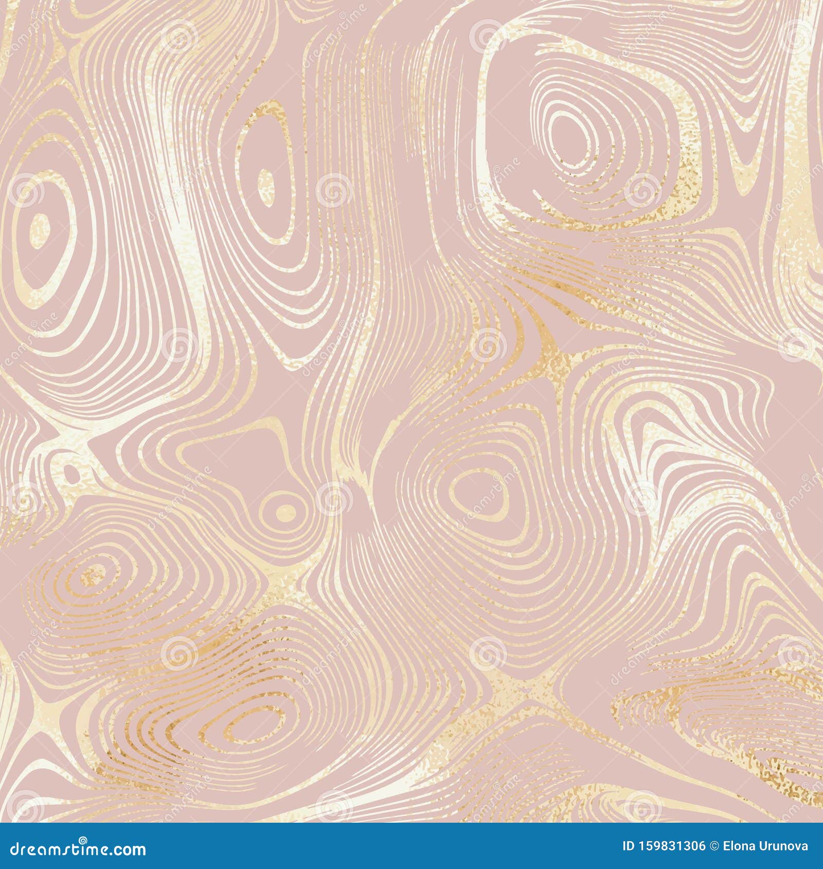 Rose Gold. Vector Decorative Background with Imitation of Foiling Stock ...