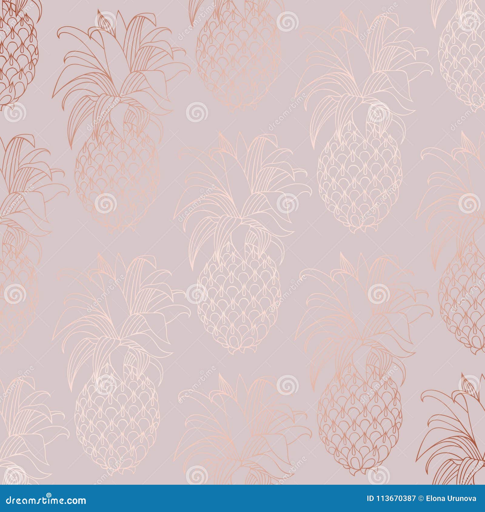 Rose Gold. Vector Decorative Pattern for Design and Decoration Stock ...