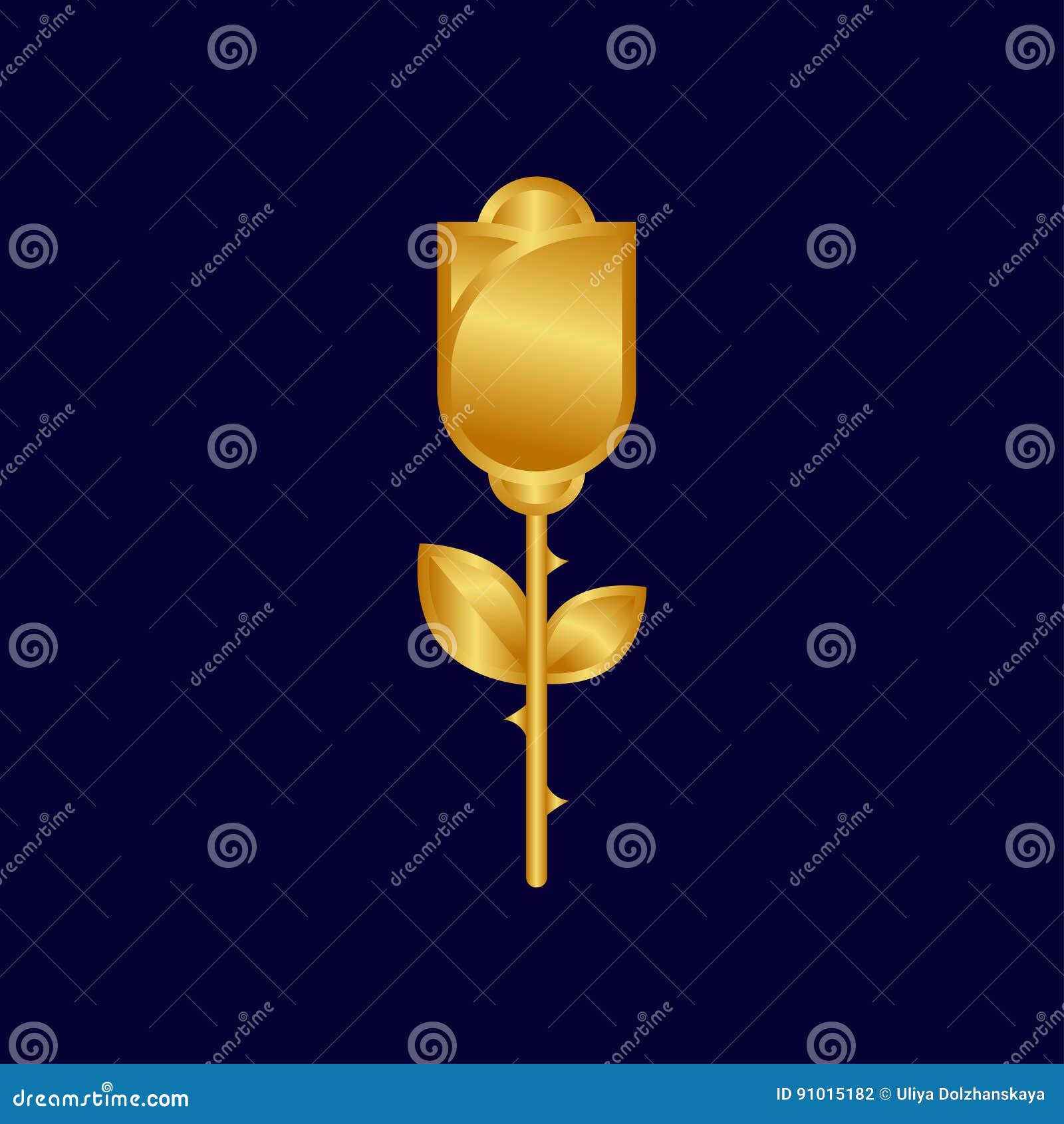 Rose gold stock vector. Illustration of isolated, celebration - 91015182