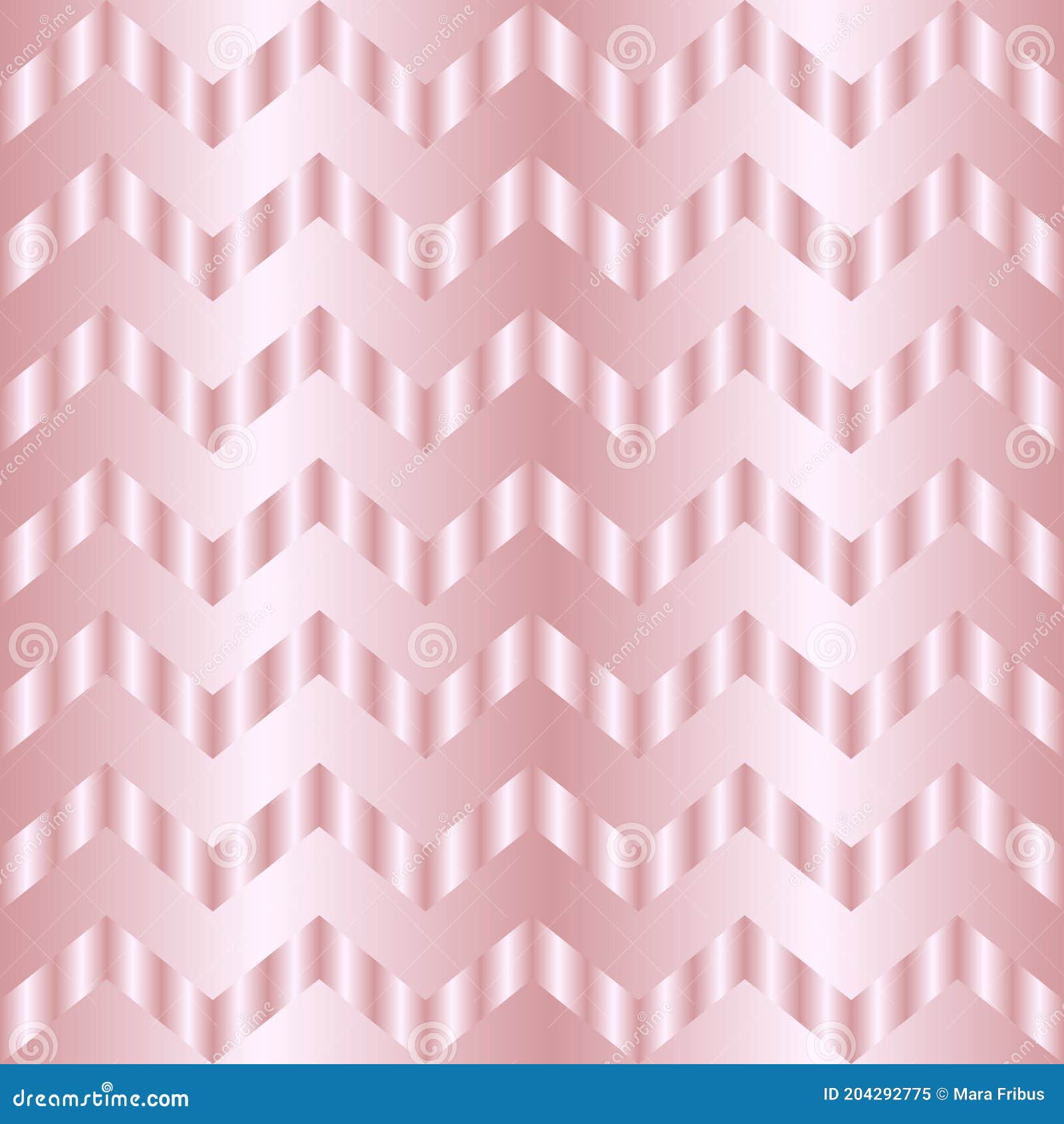 Rose Golden Metal Gradient Chevron Pattern Background Stock Vector ...
