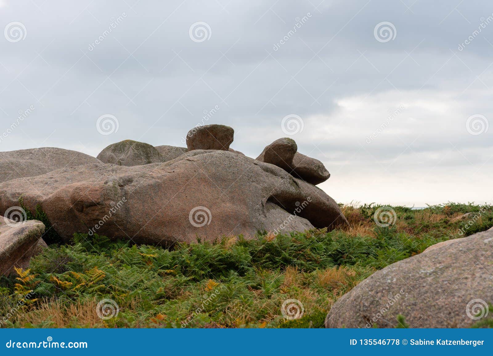Rose granite coast stock photo. Image of brittany, spectacular - 135546778