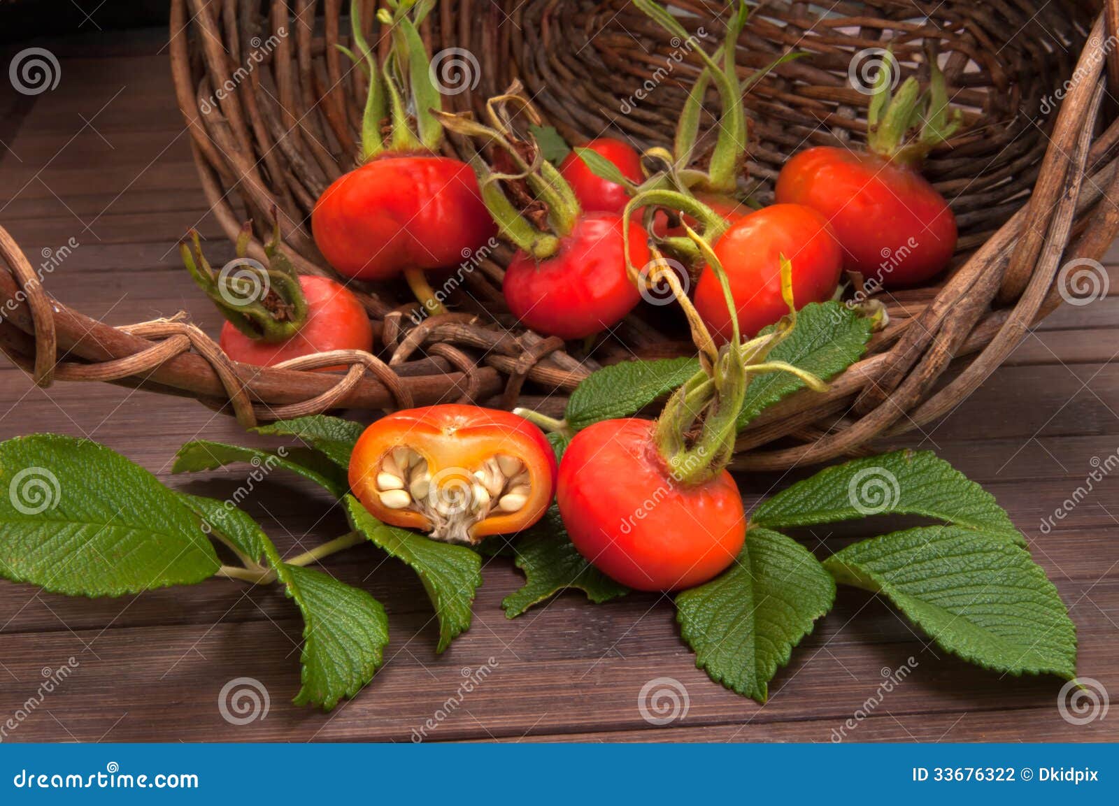 Rose hip stock photo. Image of bamboo, pattern, fruit - 33676322