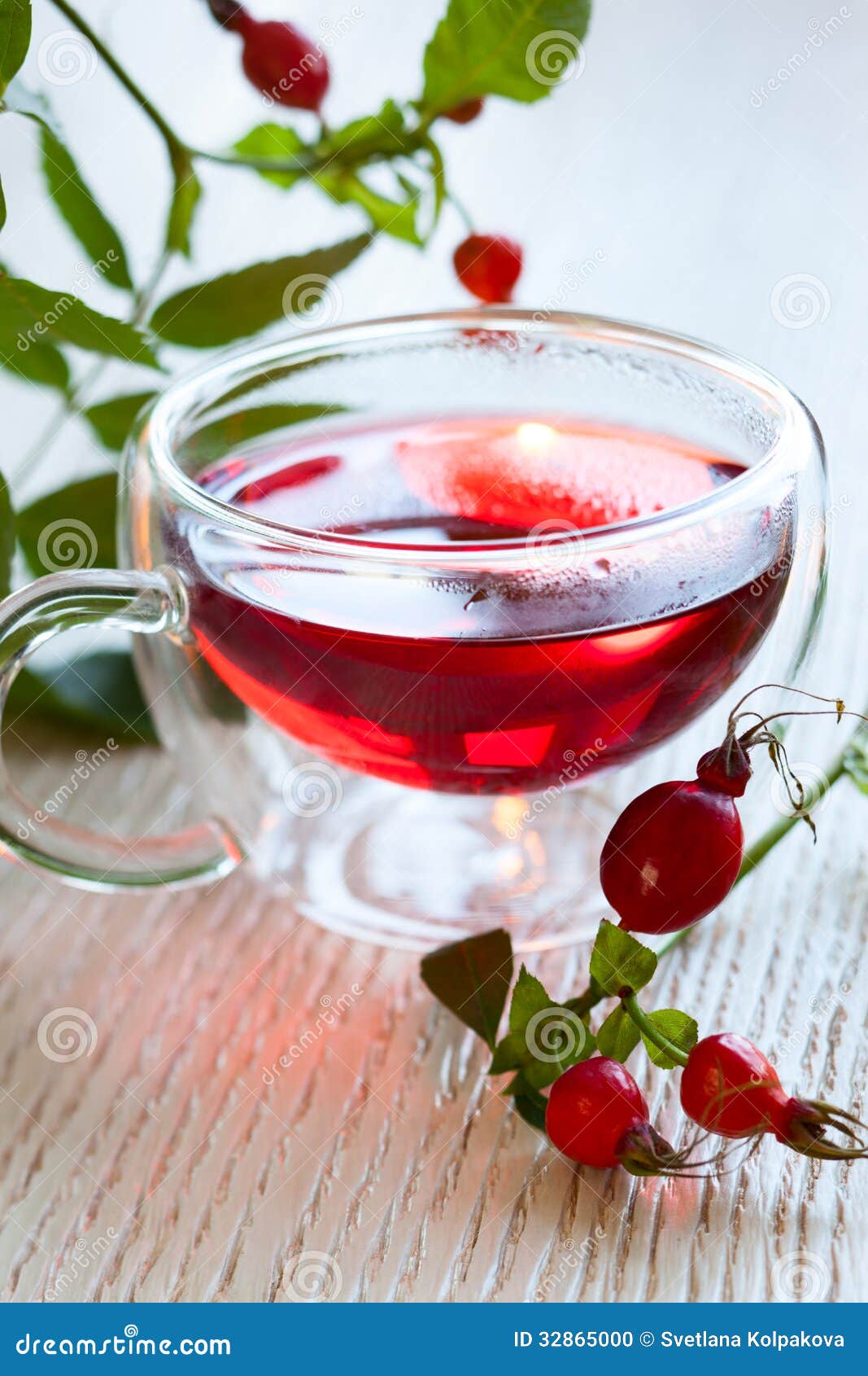 Rose hip tea stock photo. Image of drink, green, leaf - 32865000