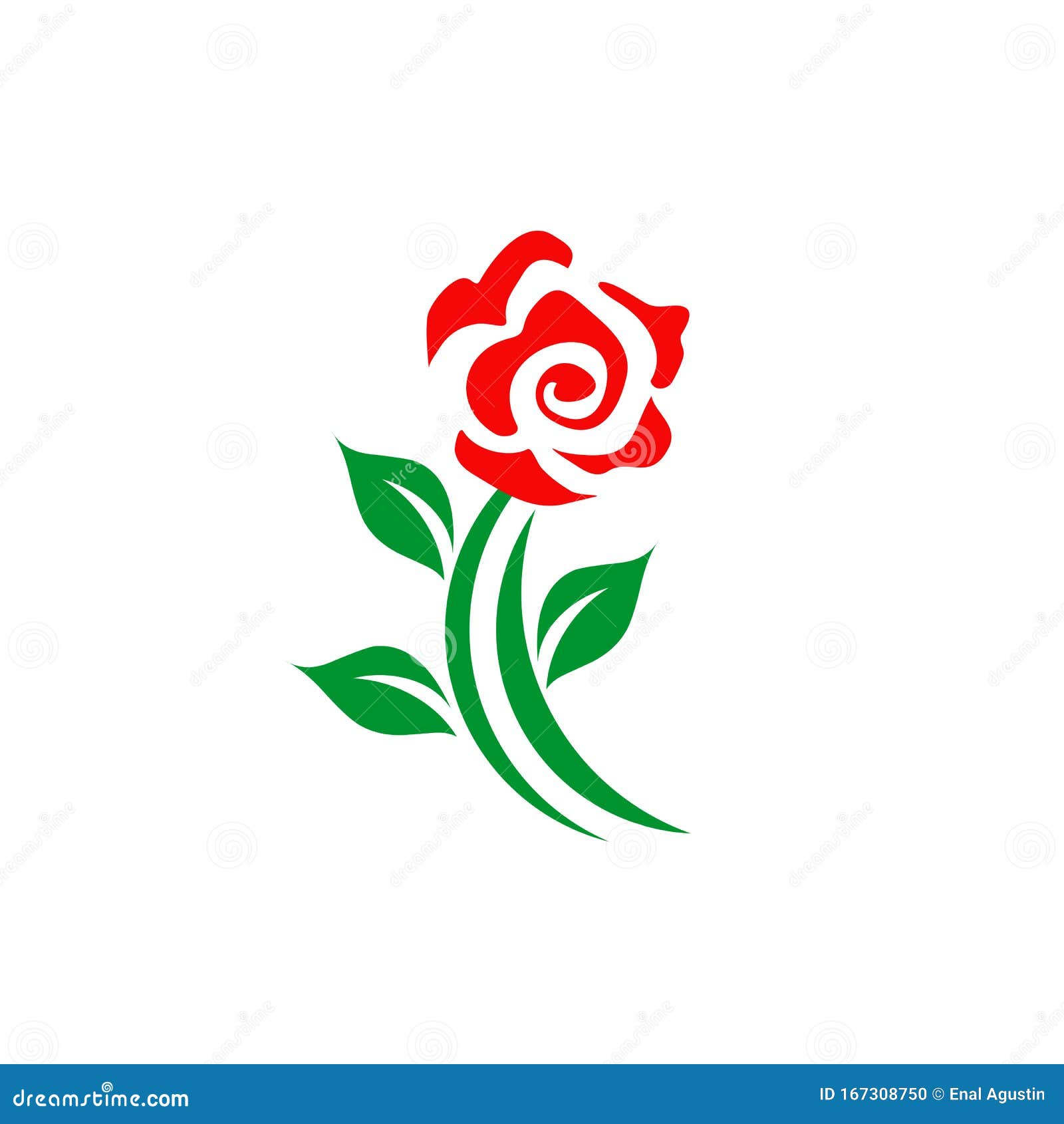 Rose Icon Logo Design Vector Template Stock Vector - Illustration of ...