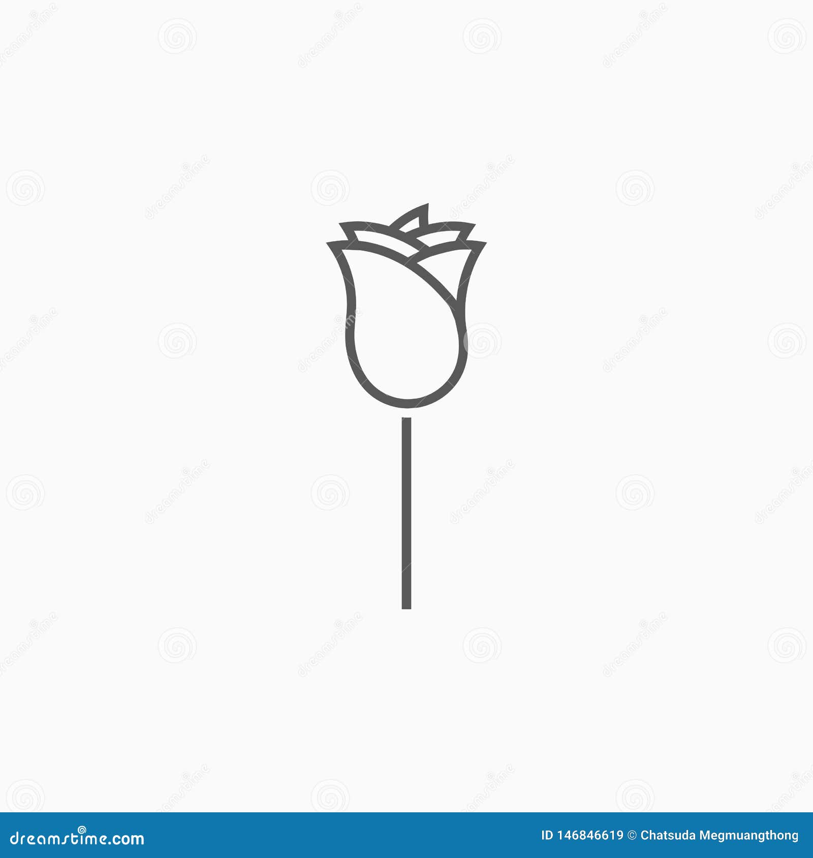 Rose Icon, Flower, Floral, Plant Stock Vector - Illustration of icon ...