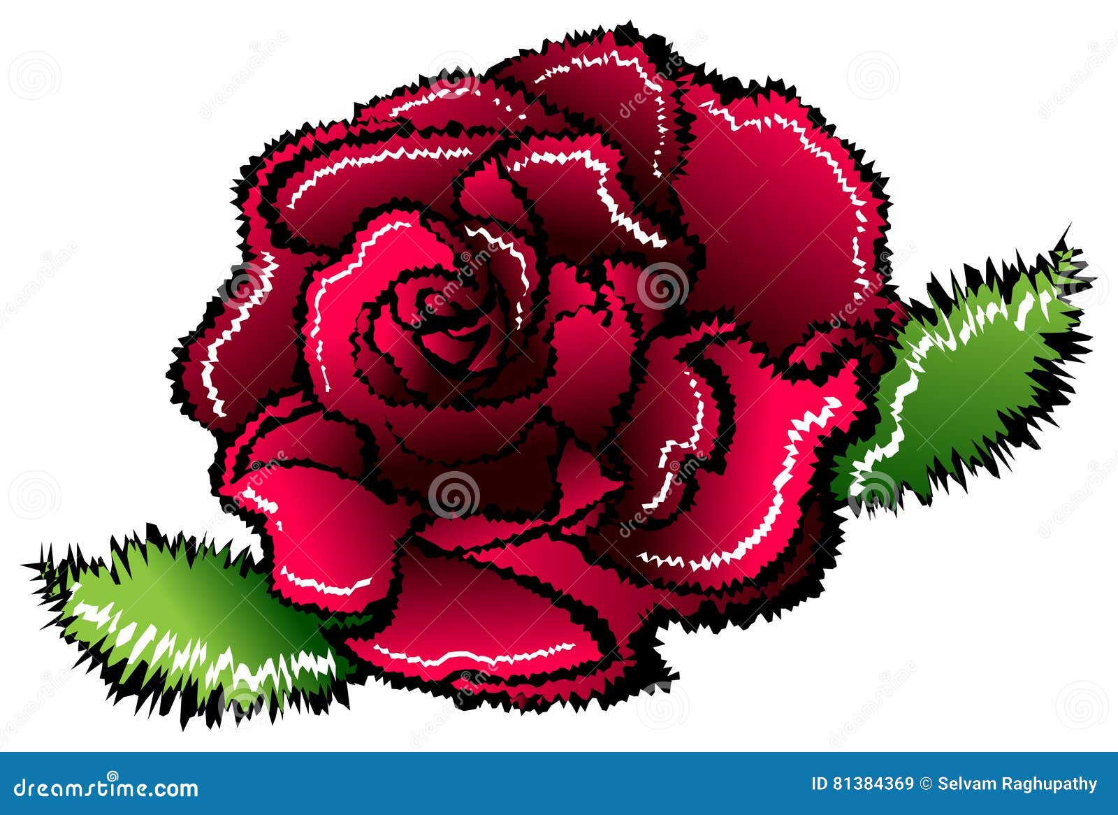 Rose stock vector. Illustration of bloom, blossom, beautiful - 81384369