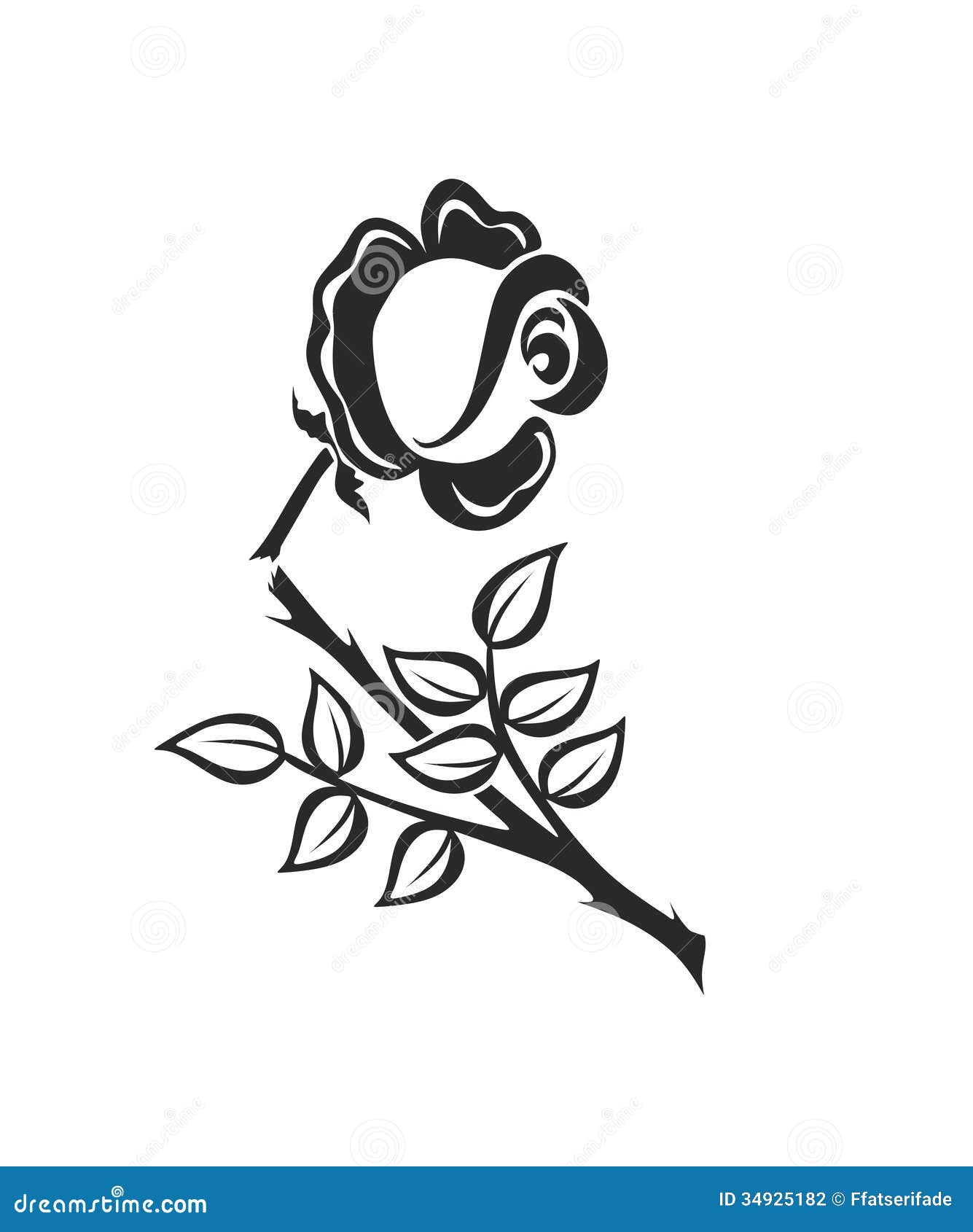Rose stock illustration. Illustration of condolence, grief - 34925182