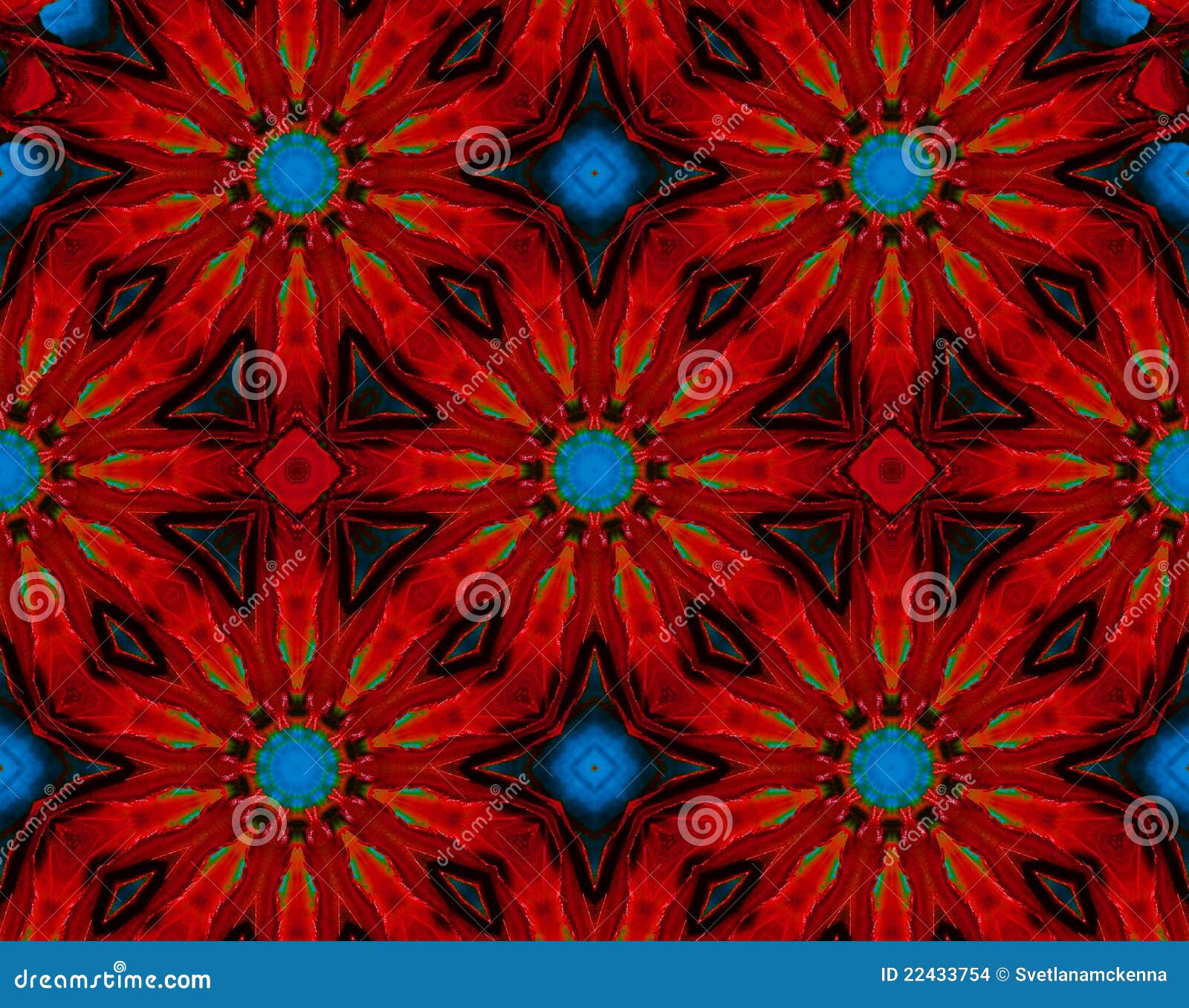 Rose Leaves Geometrical Flower Pattern Stock Illustration ...