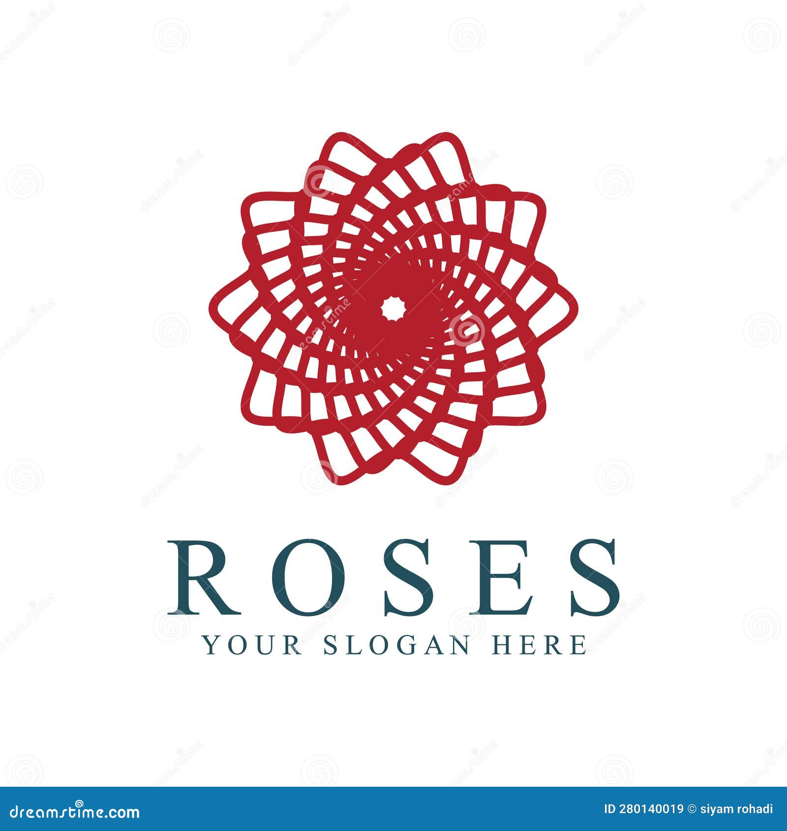 Rose logo illustration stock vector. Illustration of artistic - 280140019