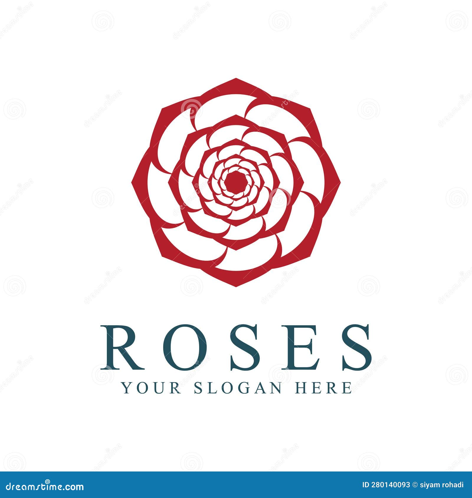 Rose logo illustration stock vector. Illustration of fashion - 280140093