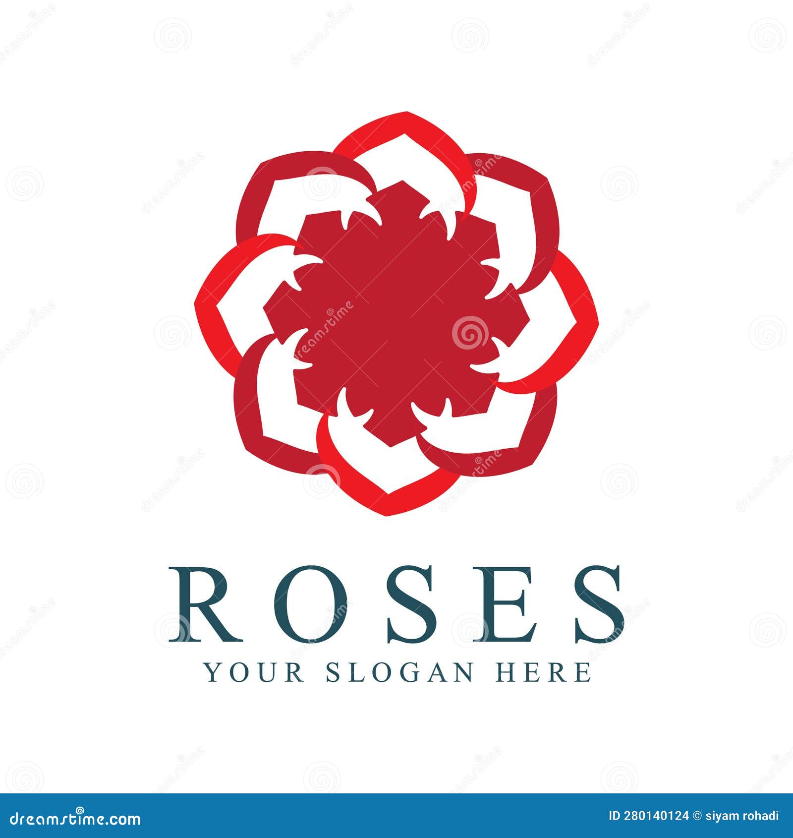Rose logo illustration stock vector. Illustration of vintage - 280140124