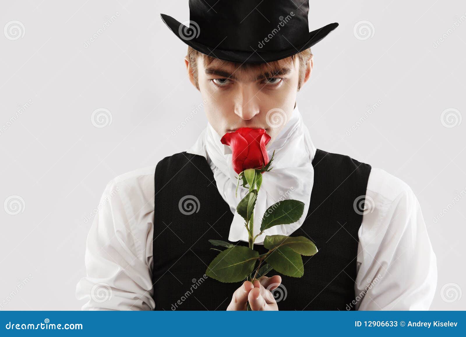 Rose and a man stock image. Image of flower, lord, gentlemen - 12906633