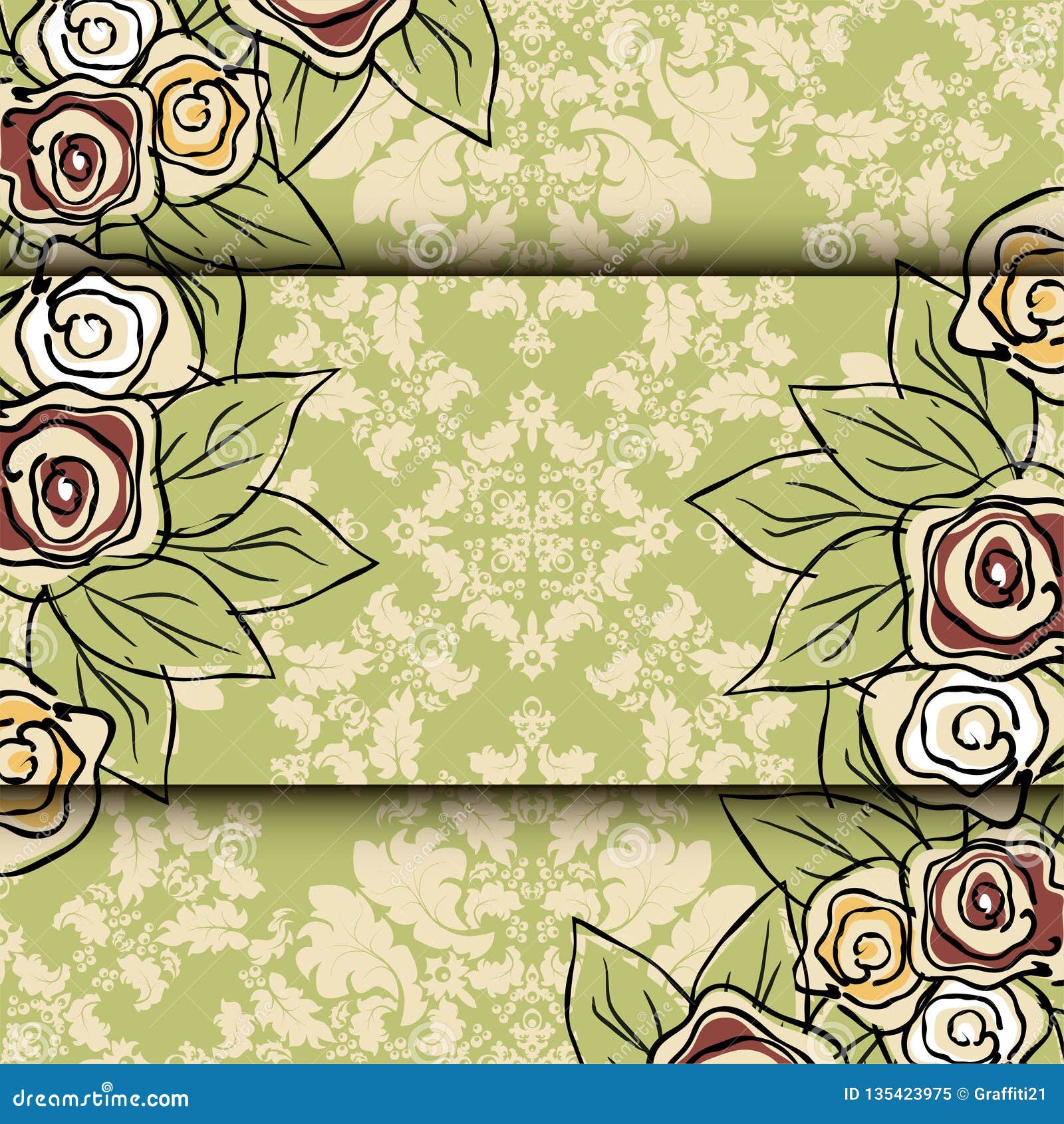 Rose Motif. Flower Design Elements Vector Stock Vector - Illustration ...