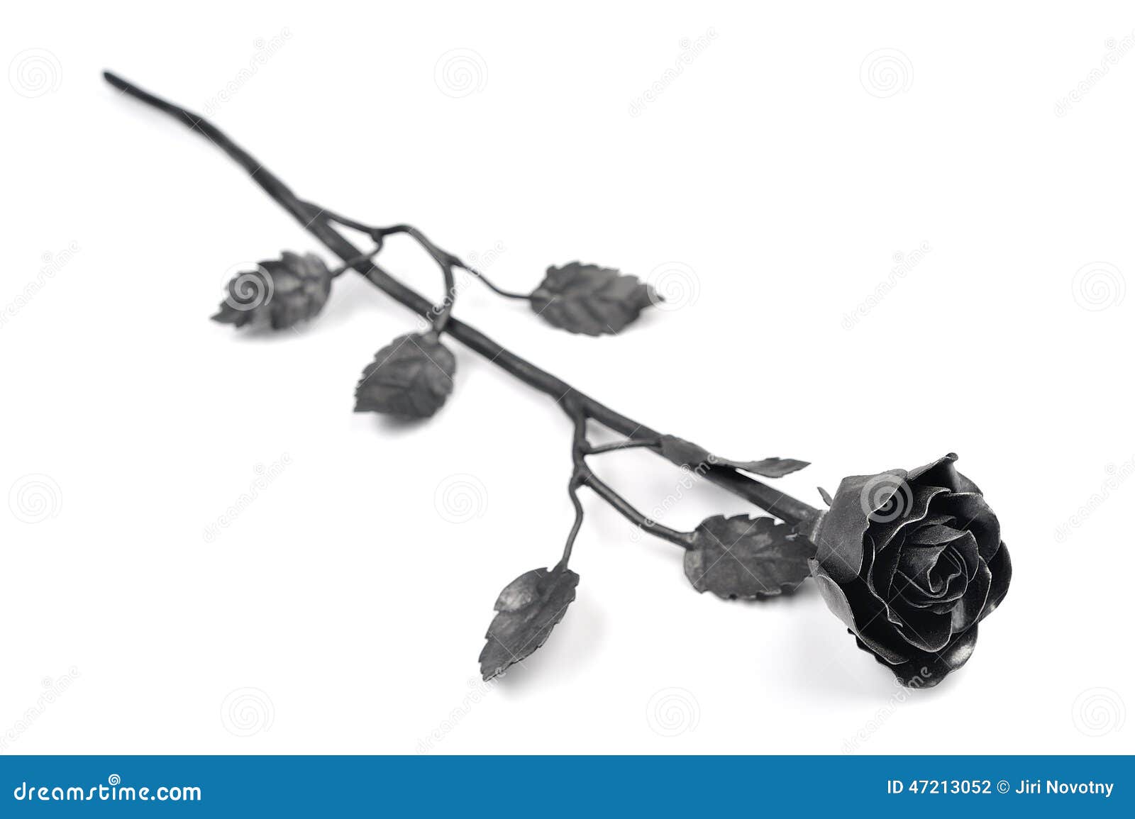 Rose Nere Del Ferro Battuto Fotografia Stock - Immagine di bello, fiore ...