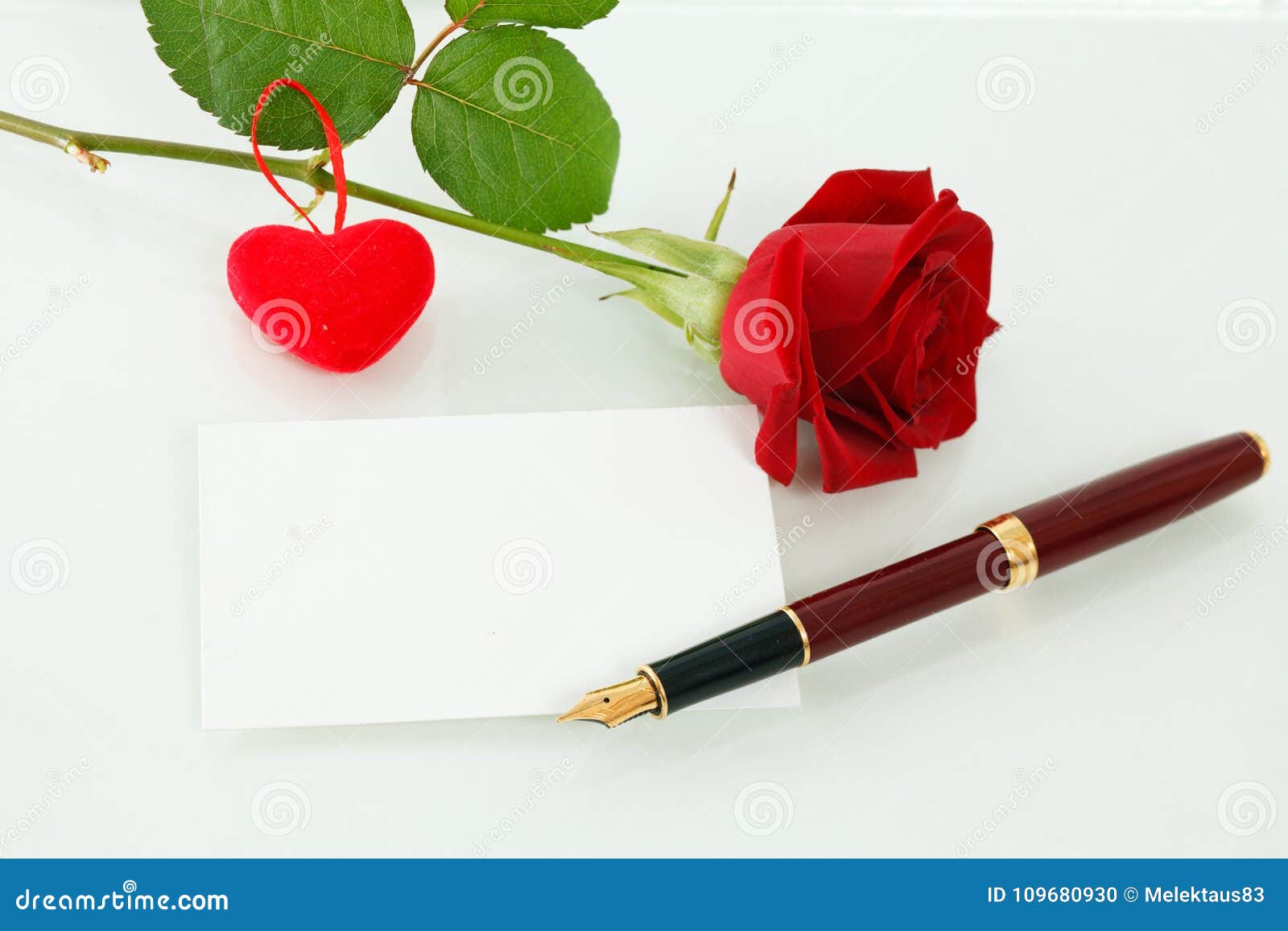 Rose and note stock photo. Image of romantic, fountain - 109680930