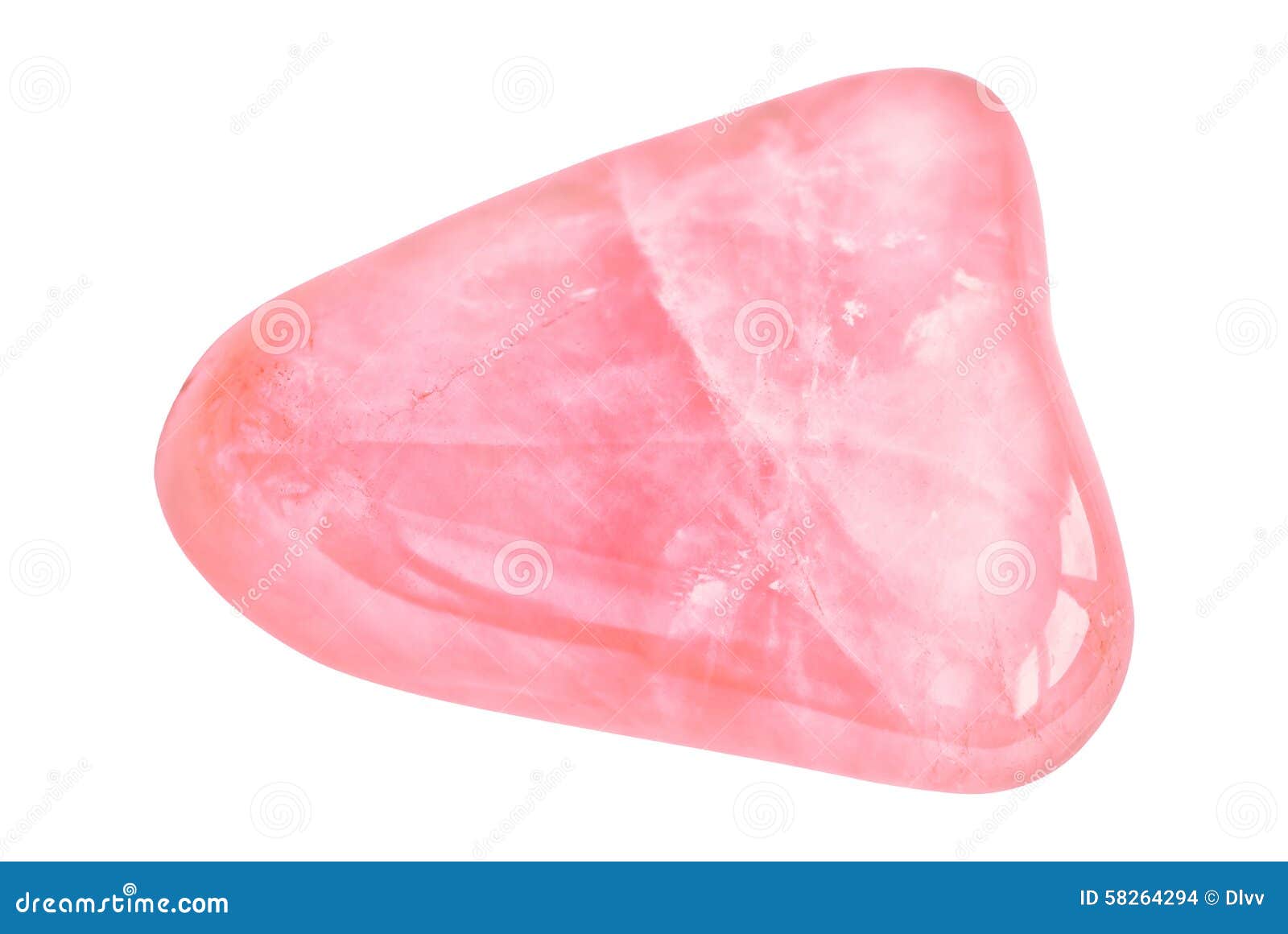 Rose (pale Pink) Quartz Gemstone Stock Photo - Image of isolated ...