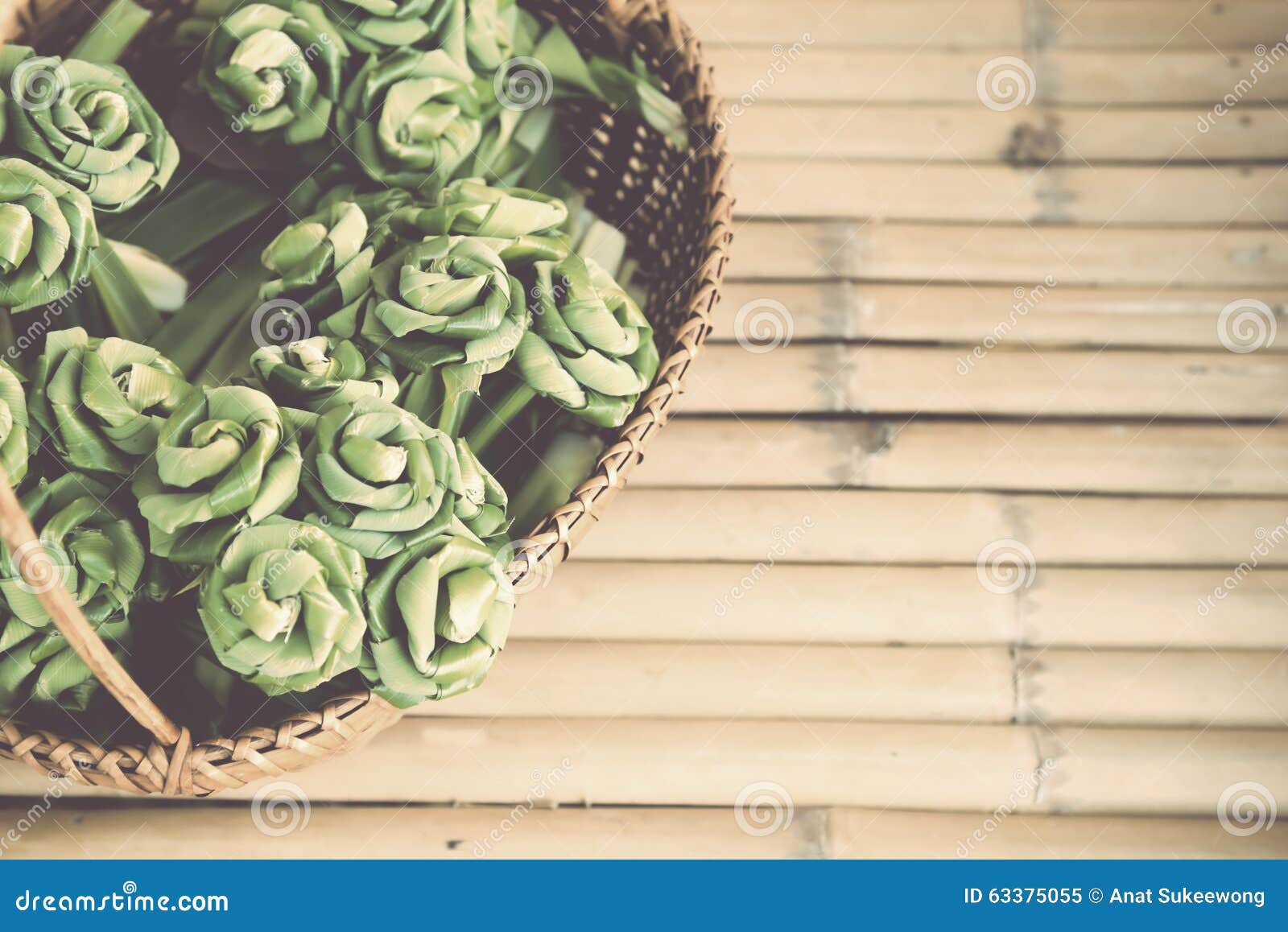 Rose of Pandan Leaf stock image. Image of bright, ceramic - 63375055