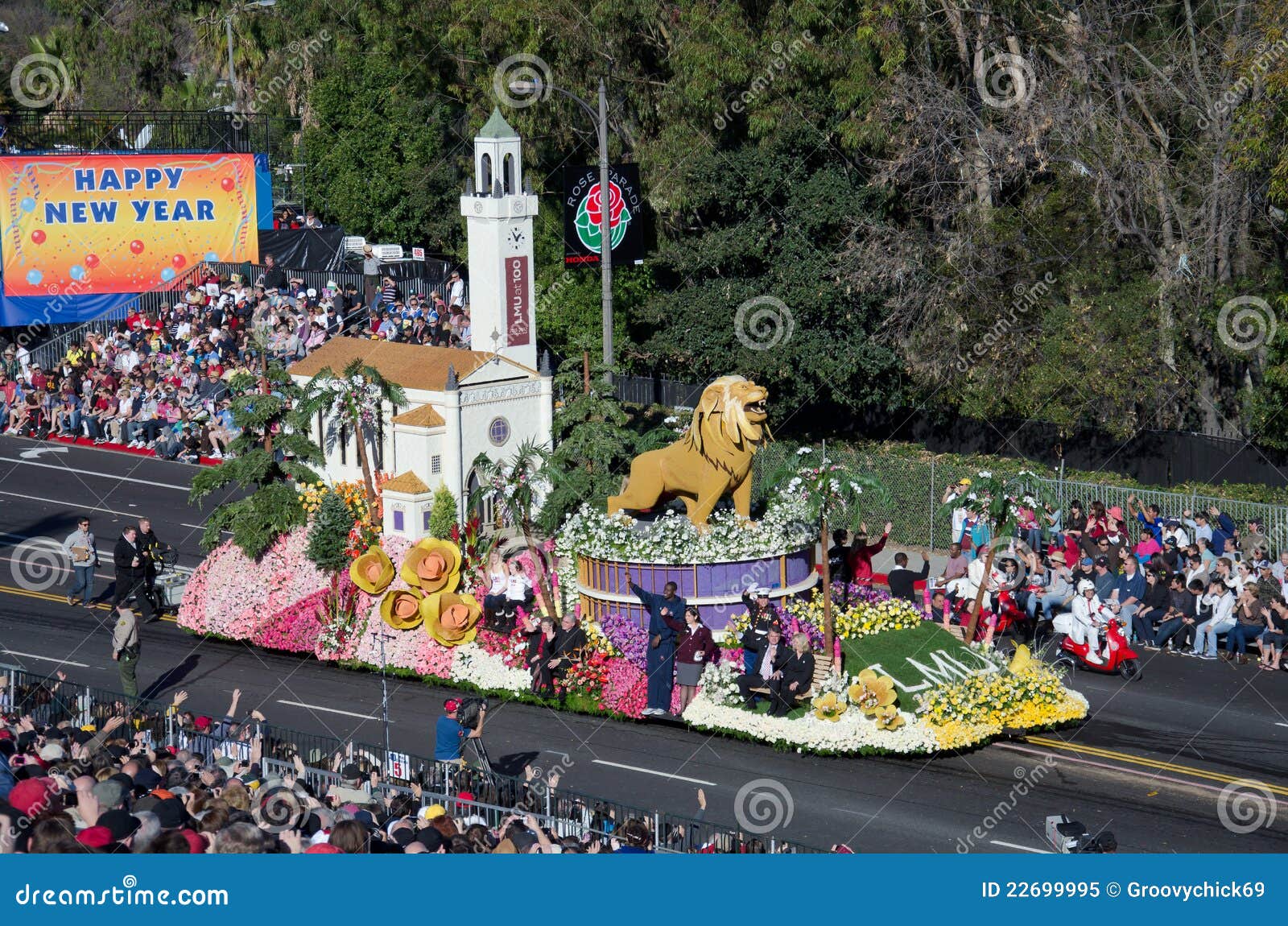 Rose Parade on New Years Celebration Editorial Image - Image of bowl ...