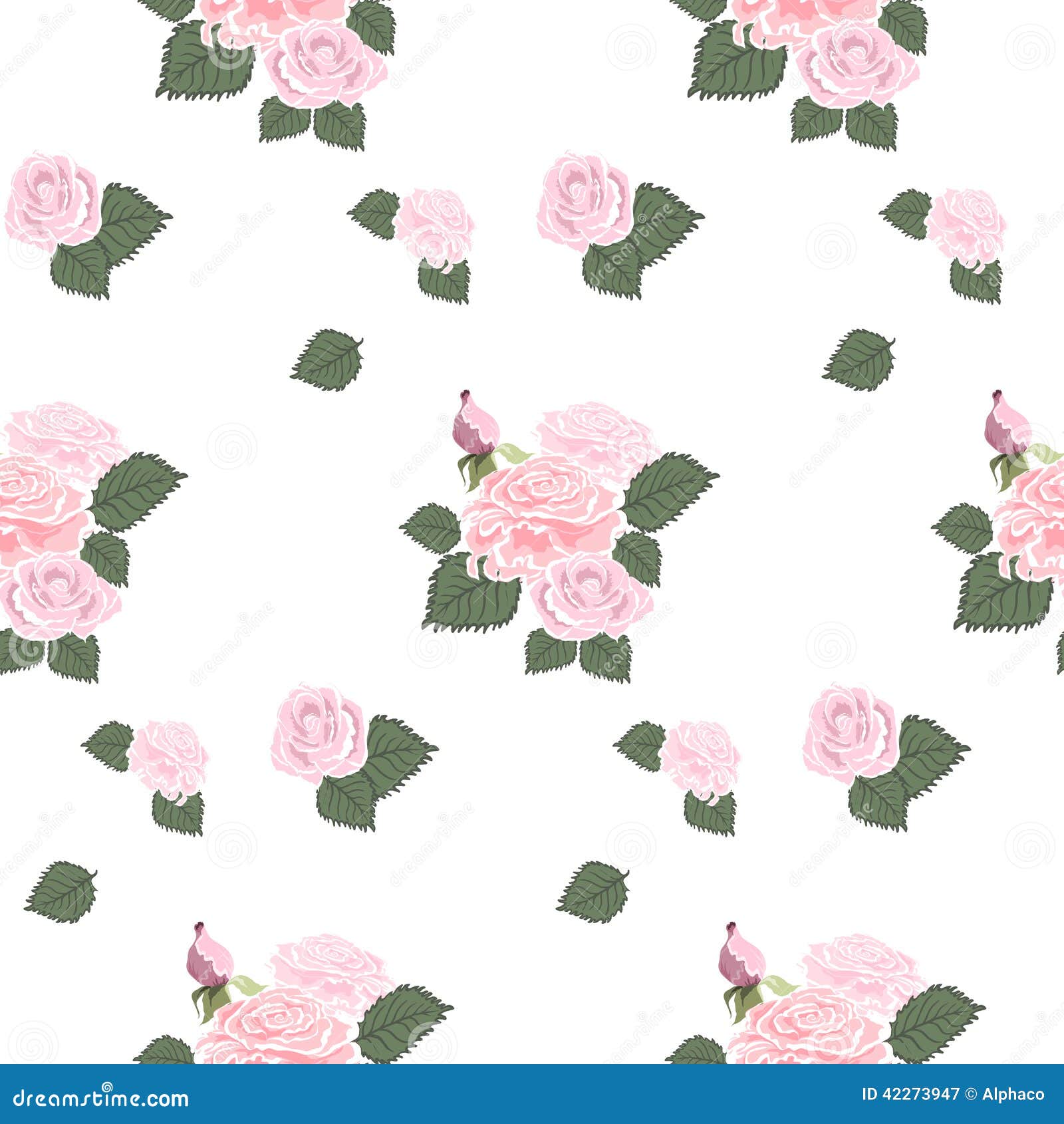 Rose pattern stock vector. Illustration of simple, pattern - 42273947