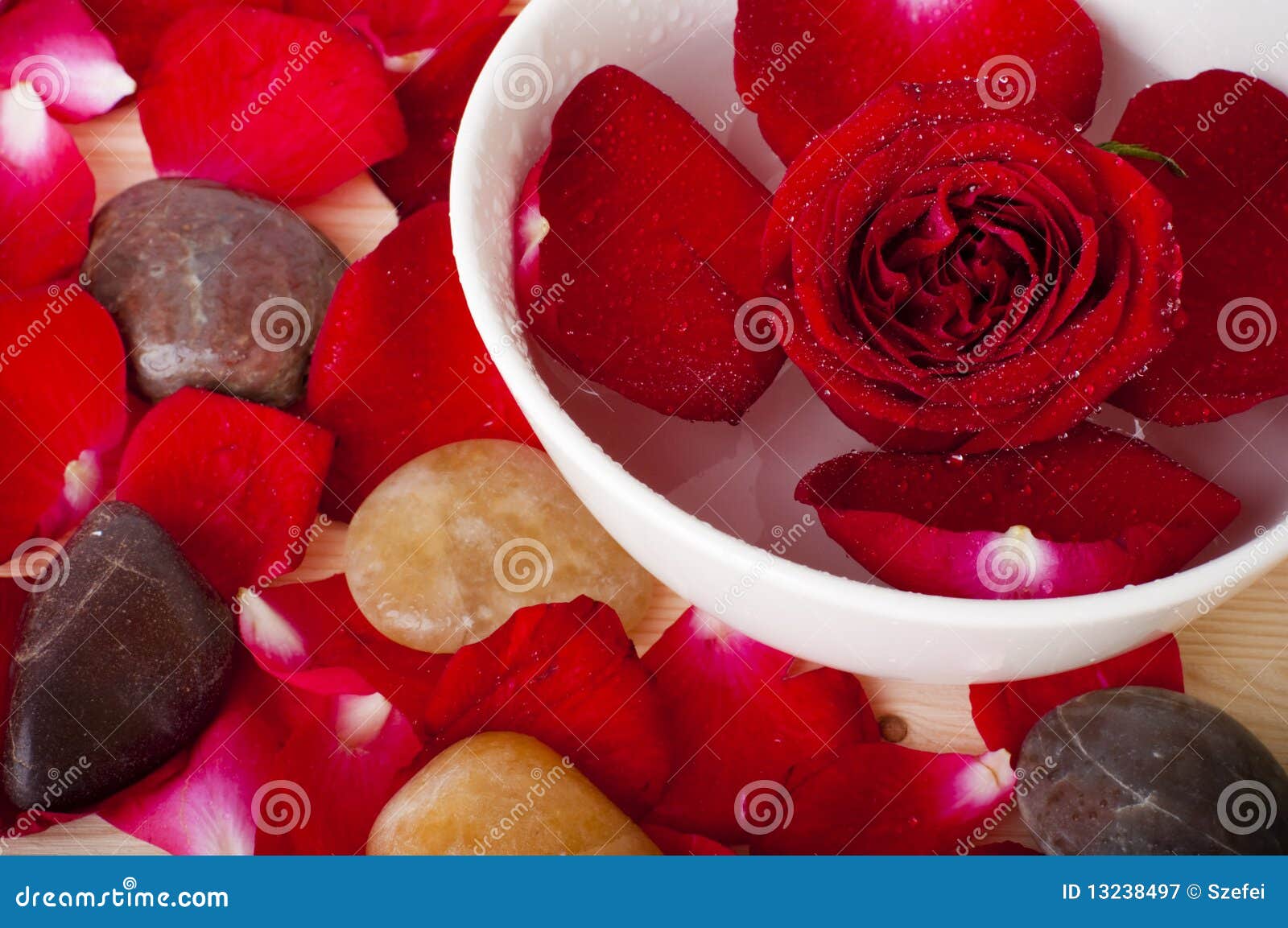 Rose petal spa stock image. Image of copy, beautiful - 13238497