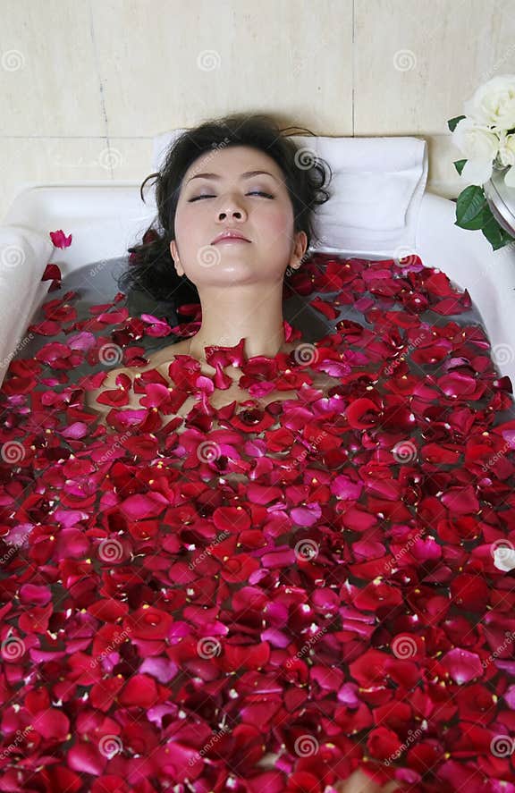 Rose petal spa stock photo. Image of bathing, rose, fresh - 3629108