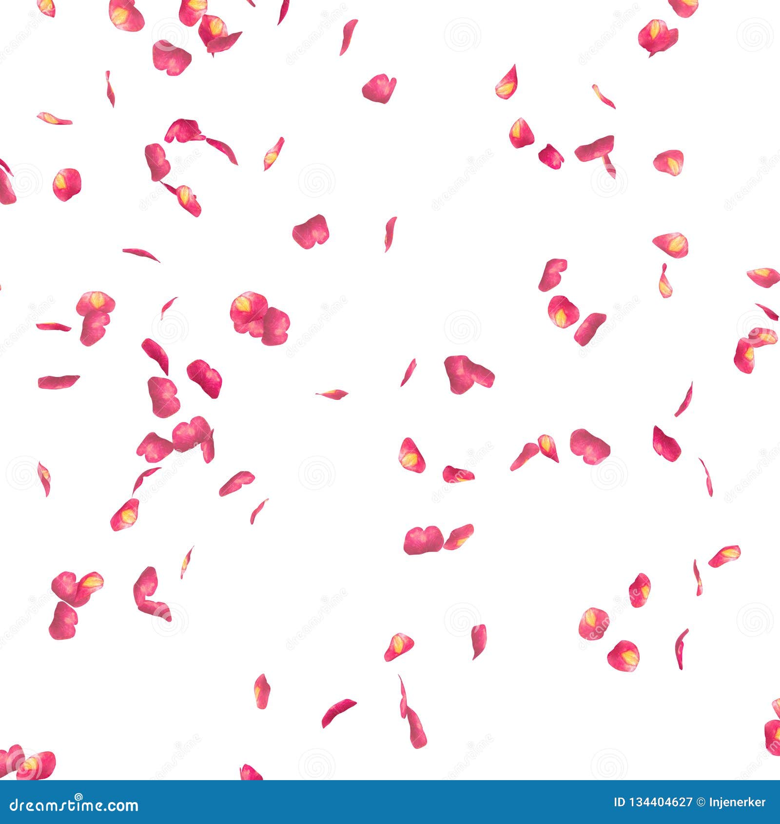 Rose petals fly in the air stock illustration. Illustration of white ...