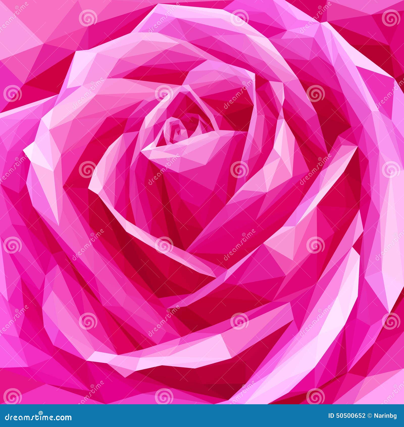 Rose stock vector. Illustration of leaf, icon, geometric - 50500652