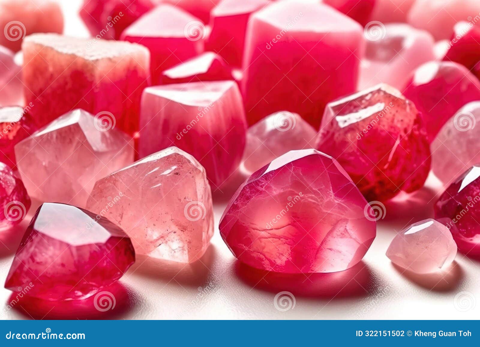 Rose Quartz, Pink Crystal Gemstones, Pattern Texture Background ...