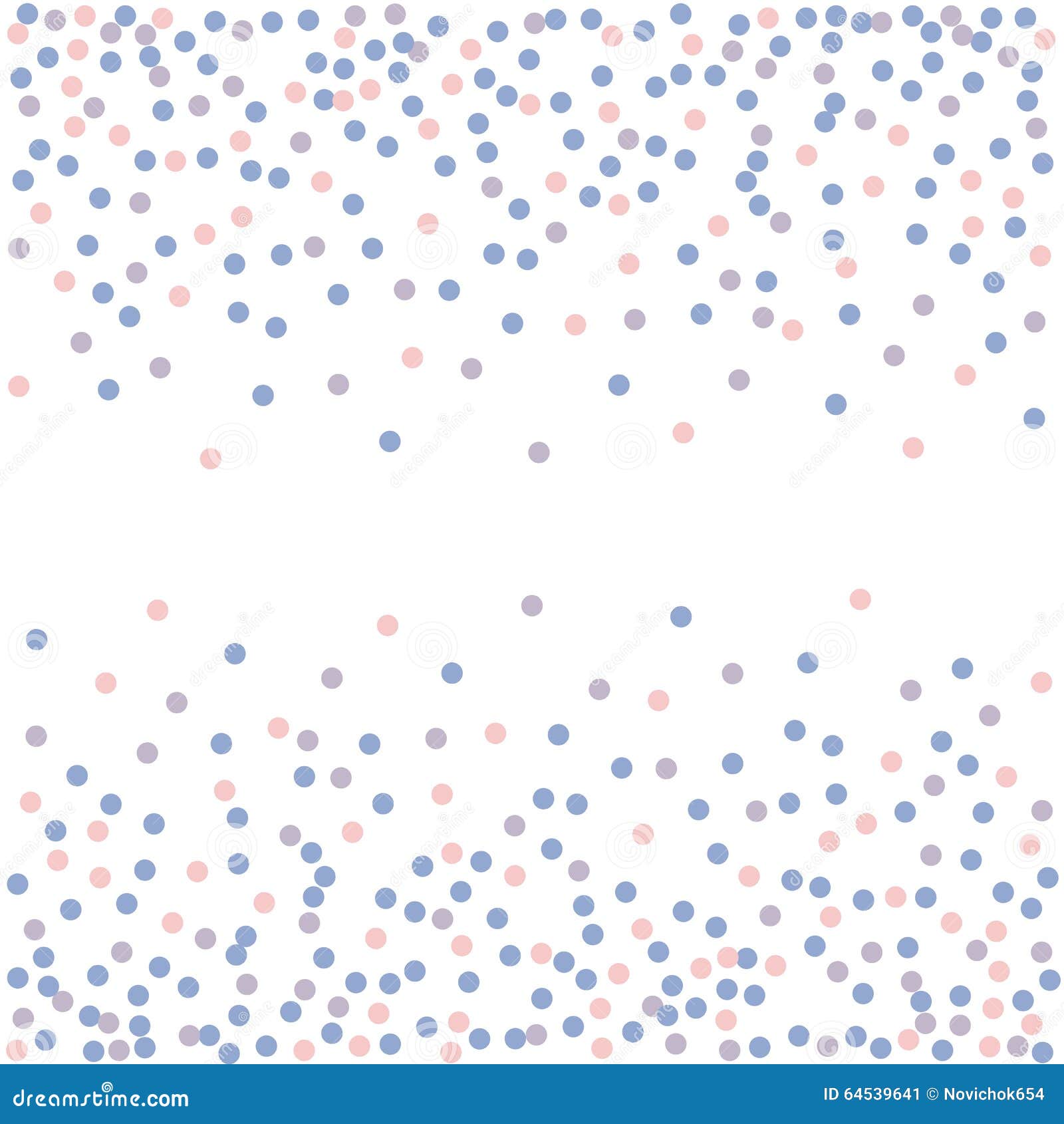 Confetti Backdrop. Rose Quarts And Serenity Colors. Vector Illustration ...