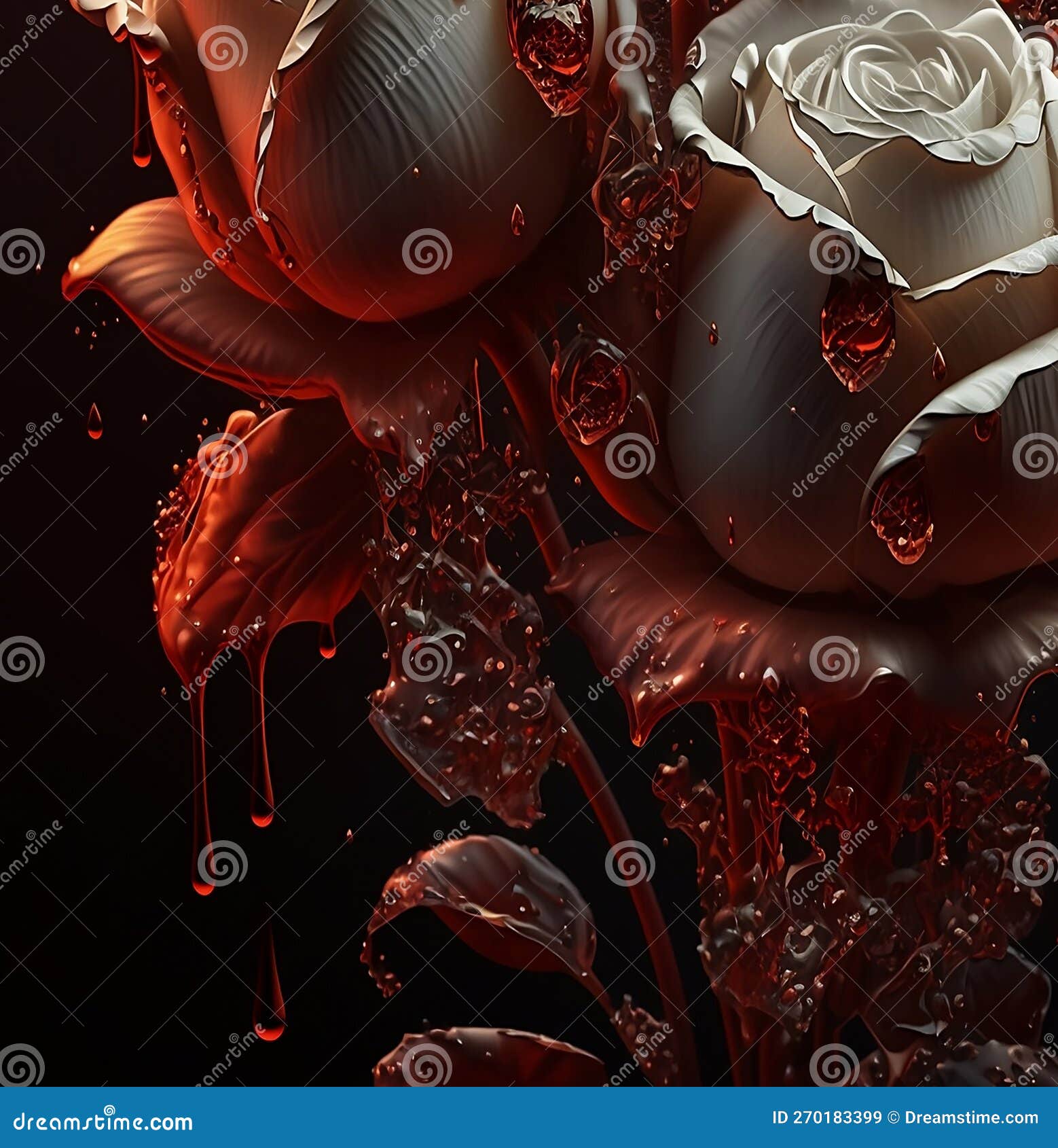 Blood Red Rose Wallpaper