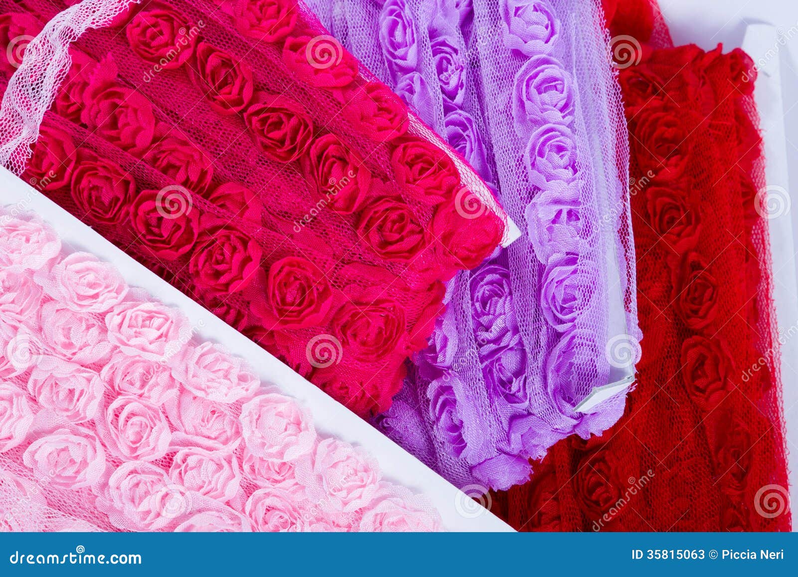 Rose ribbons stock image. Image of accessories, embroidery - 35815063